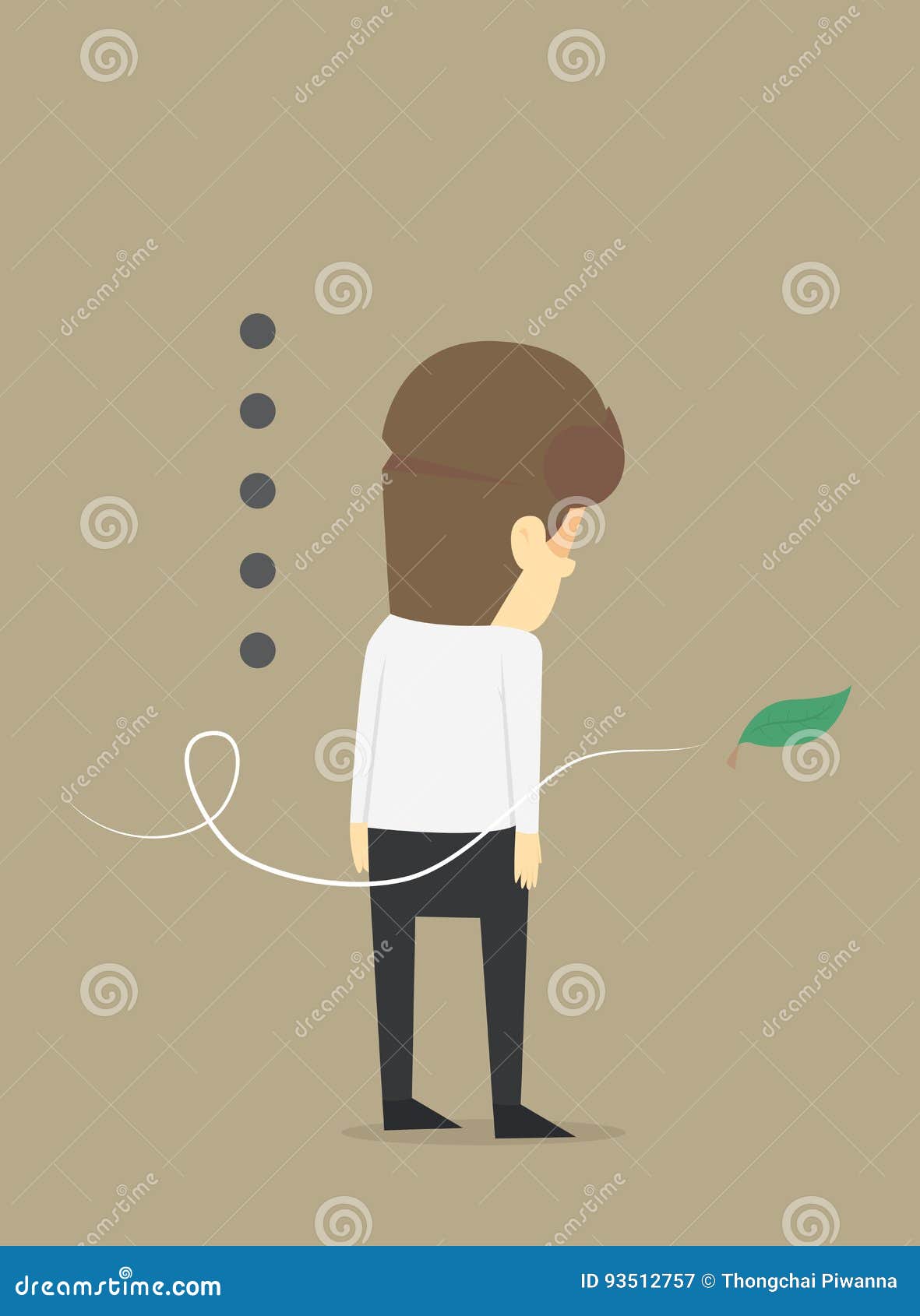 Businessman regret.VECTOR stock vector. Illustration of conceptual ...
