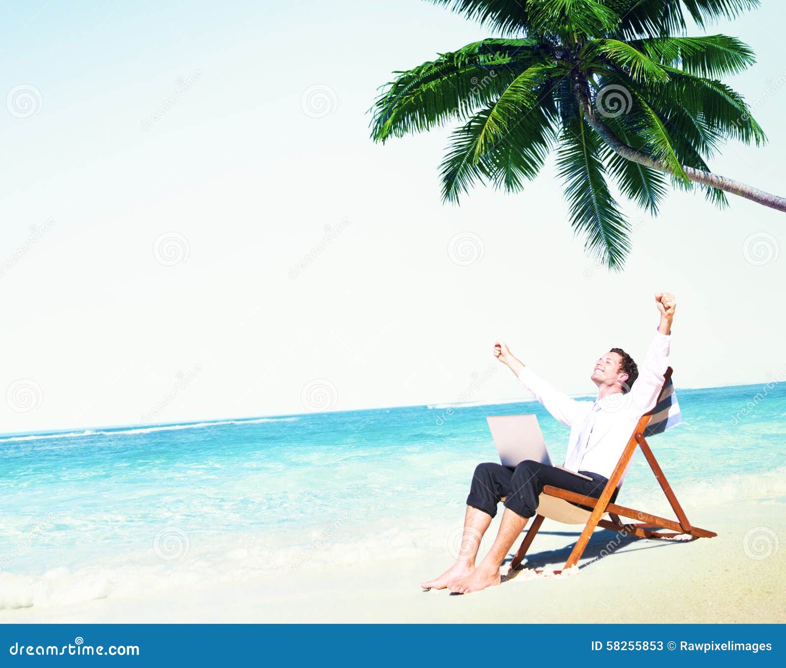 Relax Working. Business Young Women Relax After Job Working Hard ...