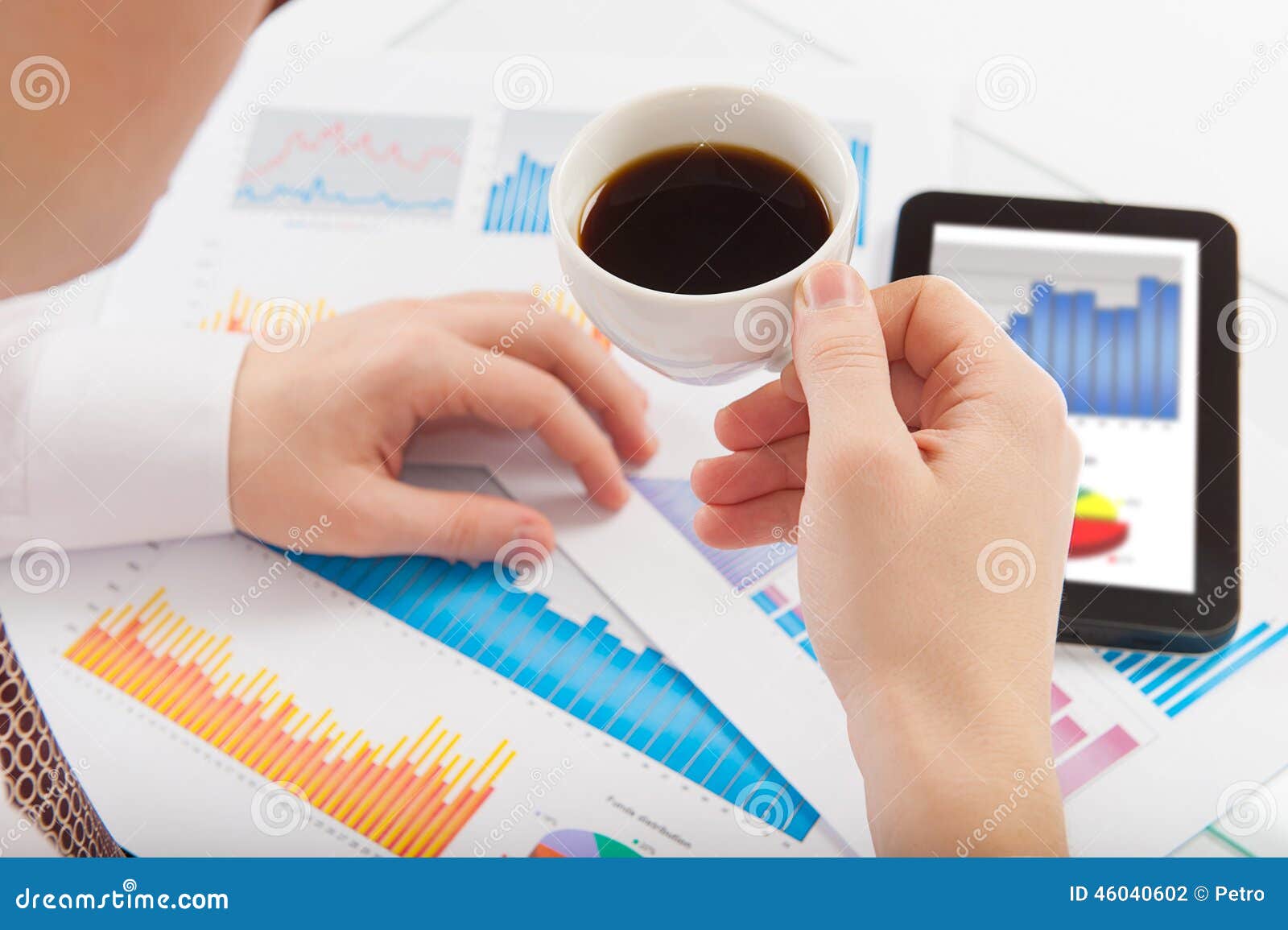 Businessman Relaxing during Coffee Break Stock Photo - Image of ...