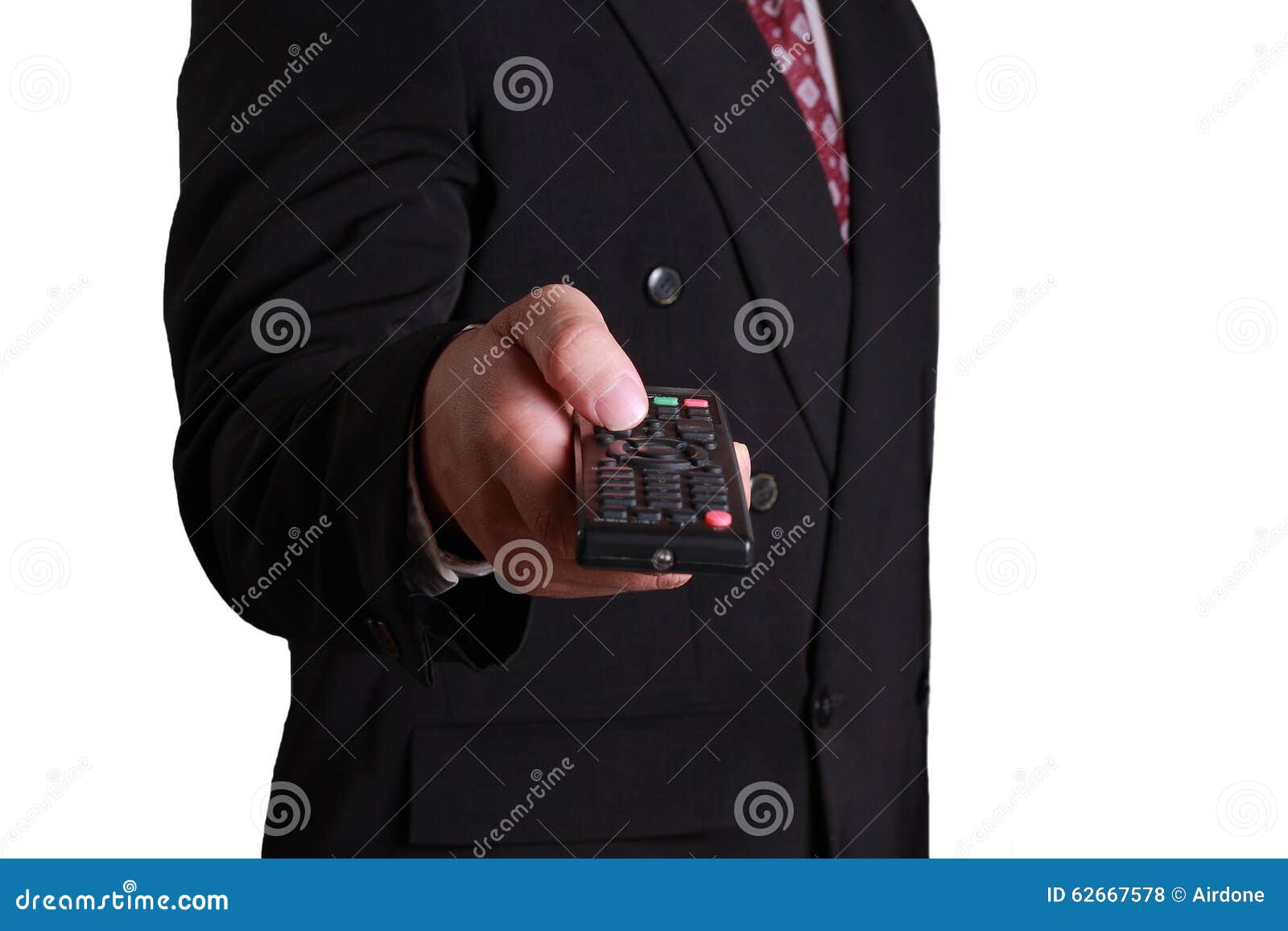 Businessman and Remote Control Stock Photo - Image of professional ...