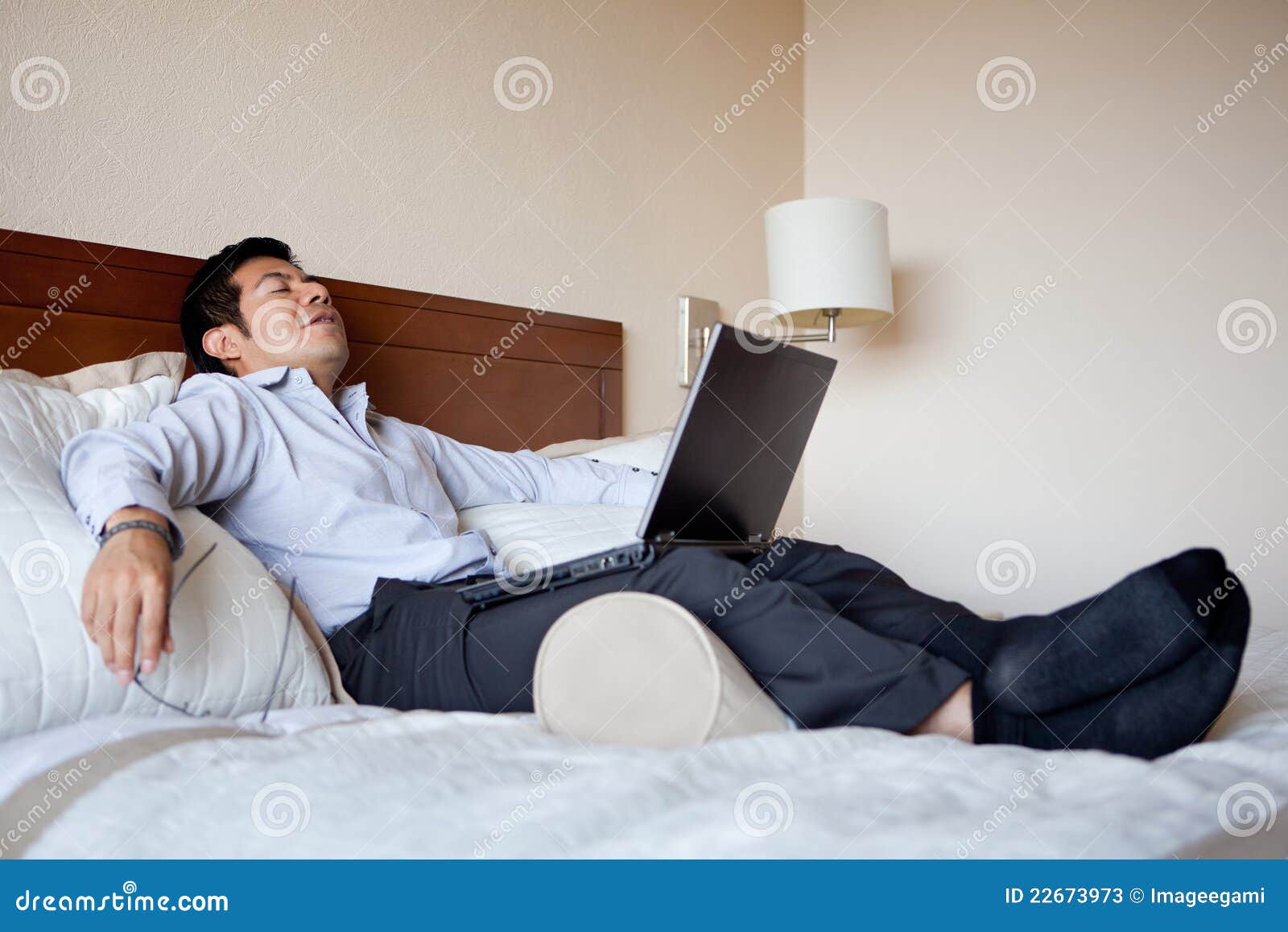 Businessman resting stock image. Image of ling, cheerful - 22673973