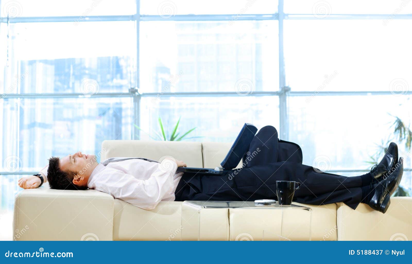 298 Male Office Worker Resting Sofa Photos - Free & Royalty-Free Stock ...
