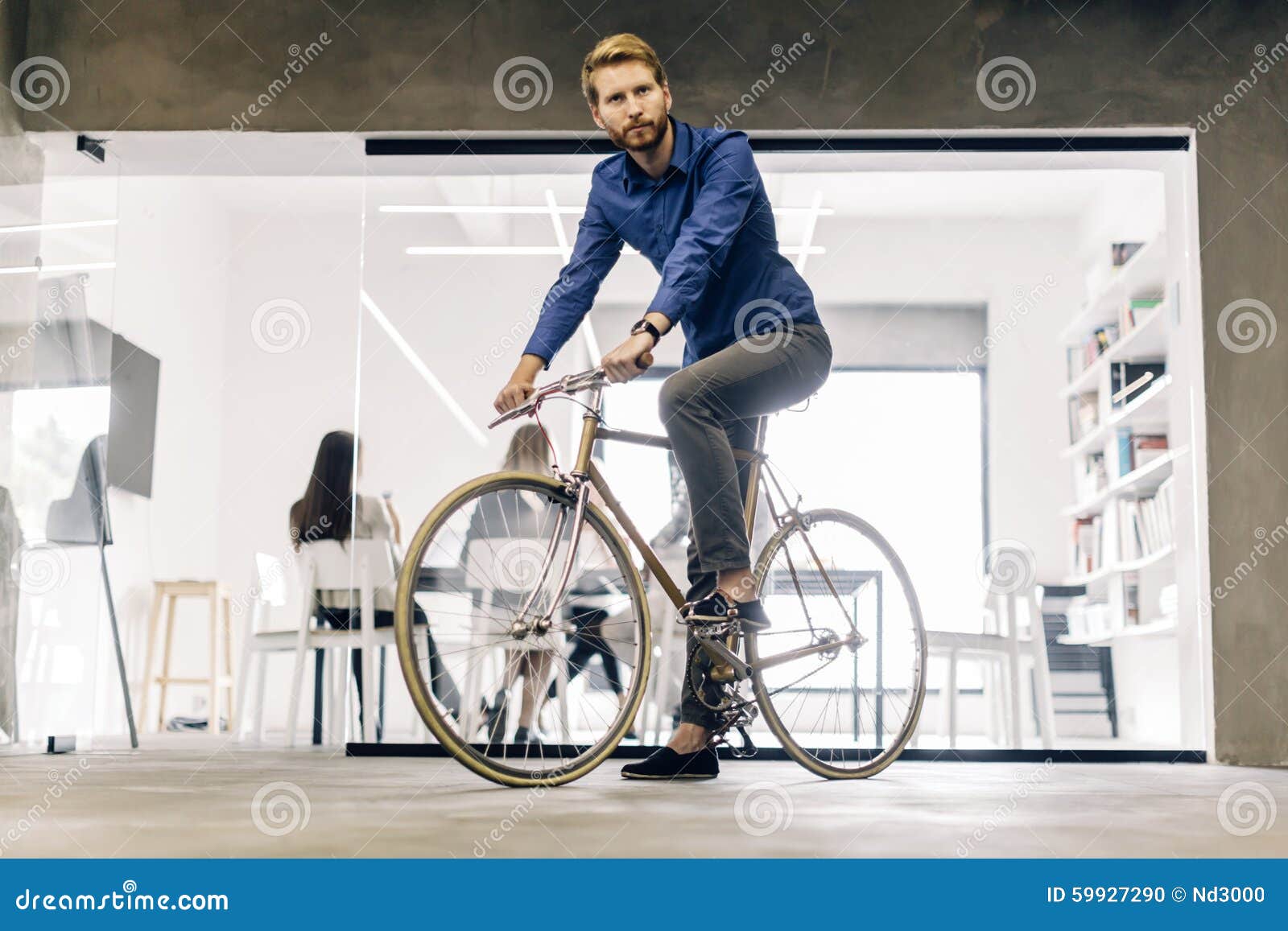 Businessman Riding a Bicycle Stock Photo - Image of office, cycling ...