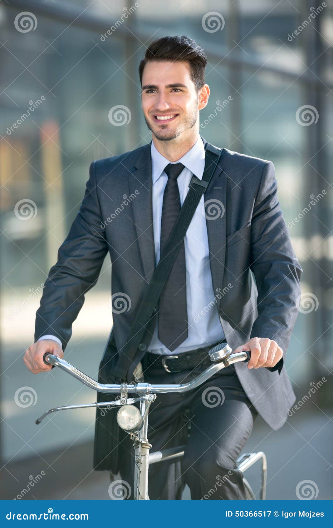 Businessman Riding a Bicycle To Work Stock Image - Image of bicycling ...