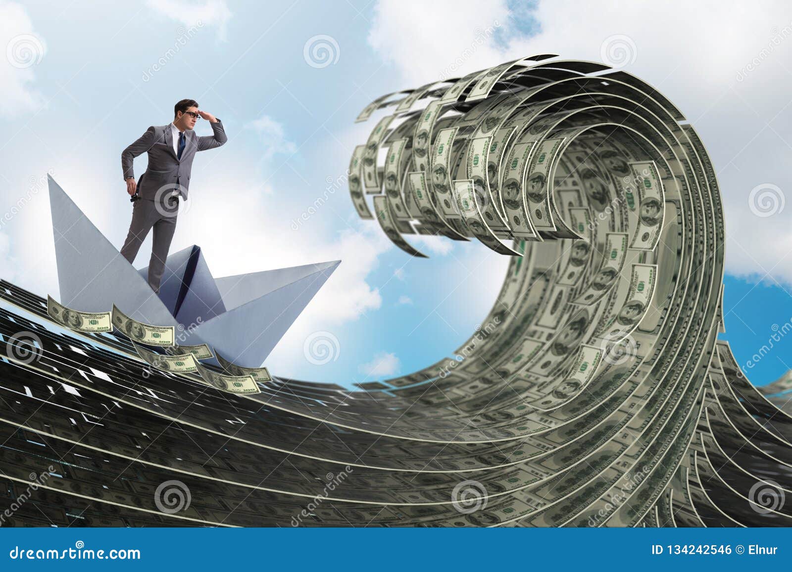 Man Surfing Cash Money Wave Stock Photos - Free & Royalty-Free Stock ...