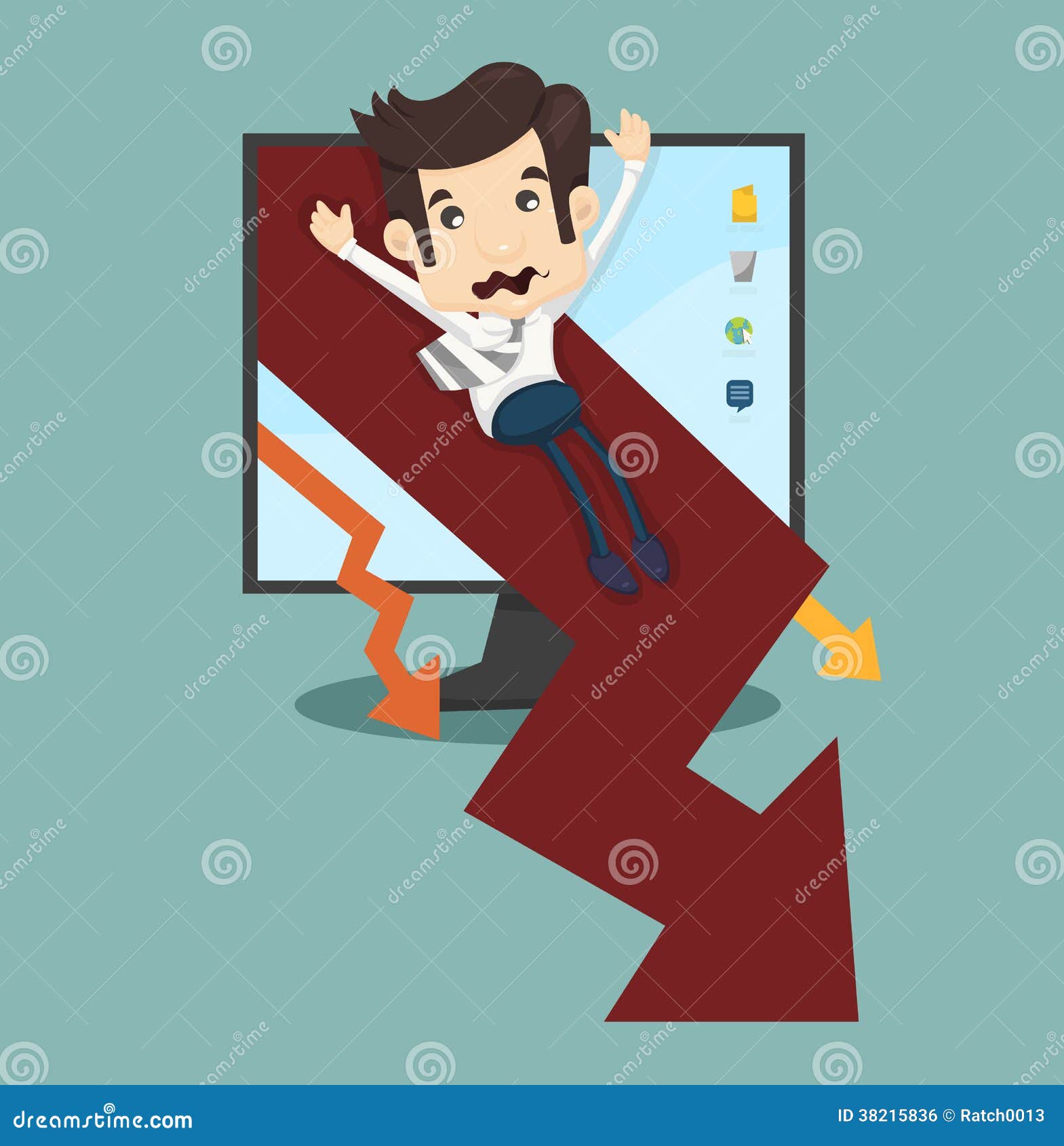 Rising Arrow Stock Image | CartoonDealer.com #7604809