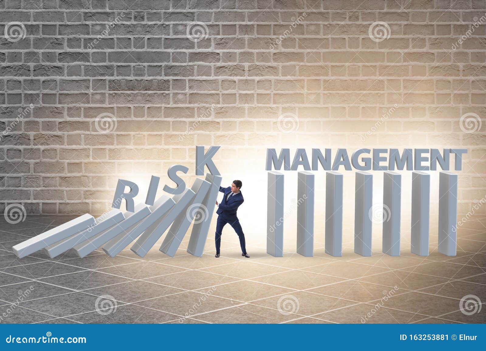 Businessman in Risk Management Concept Stock Image - Image of ...