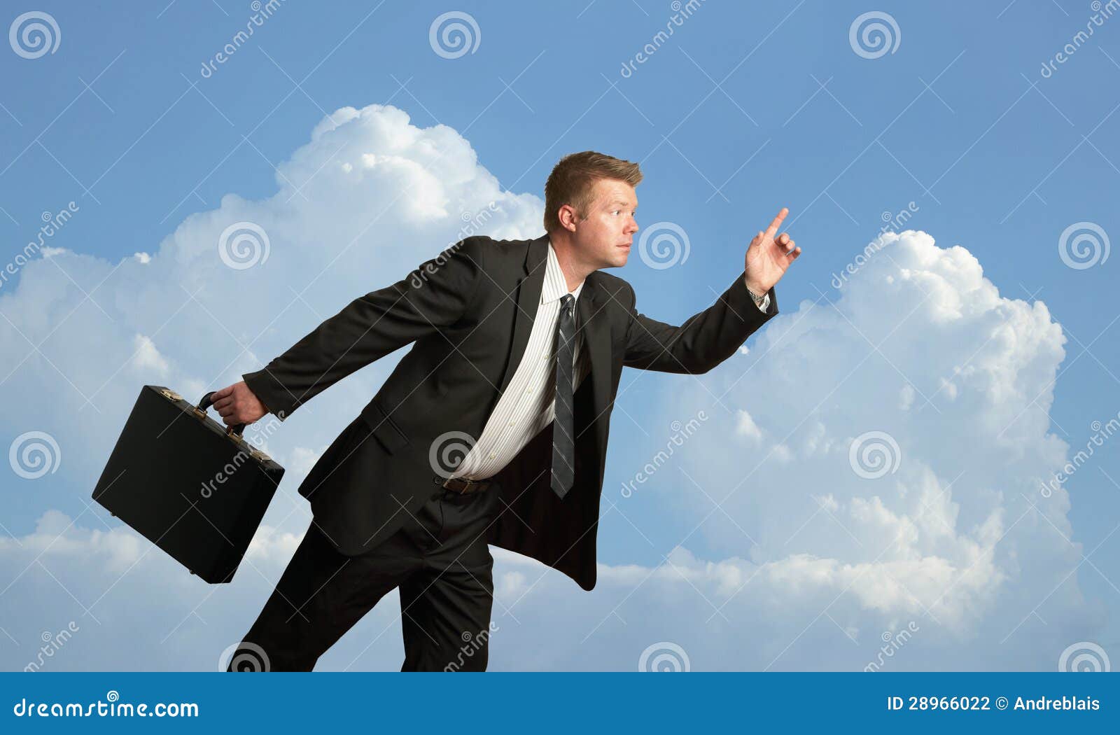 Businessman running stock photo. Image of conceptual - 28966022