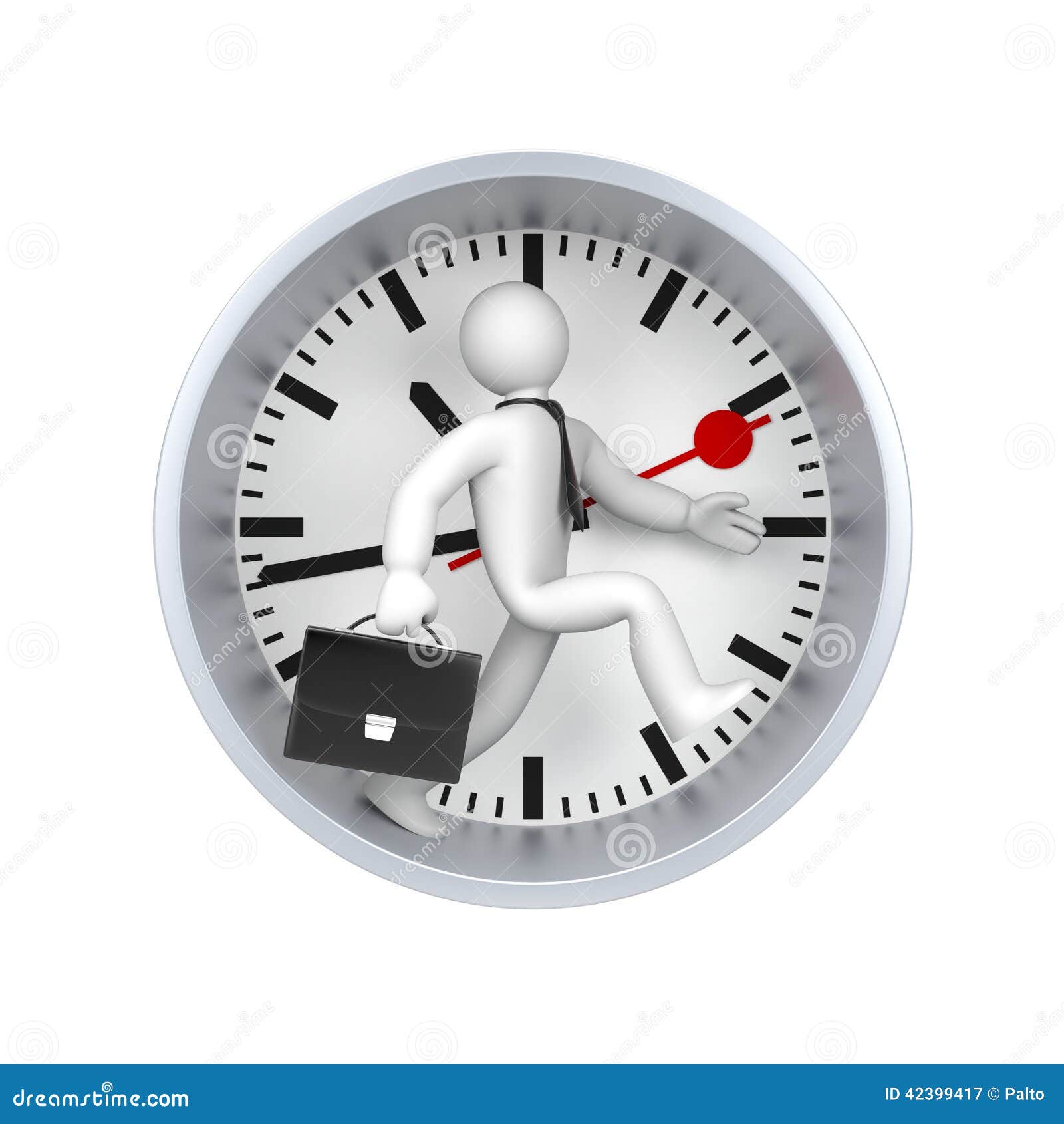 Businessman Running Against Time Stock Illustration - Illustration of ... Businessman Running Against Time Stock Illustration - Illustration of ...