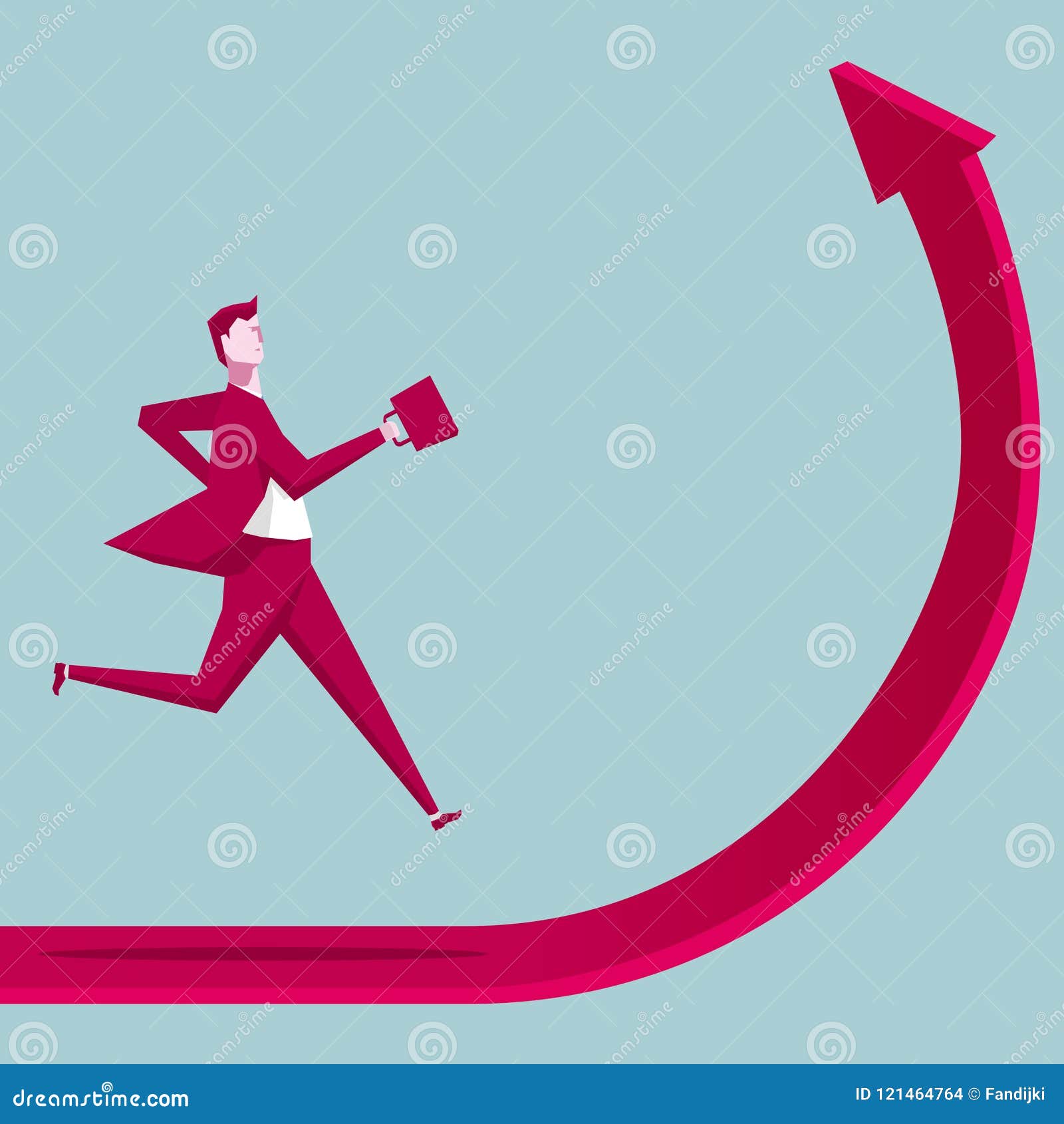 MAn Running With Arrow Stock Image | CartoonDealer.com #121397023