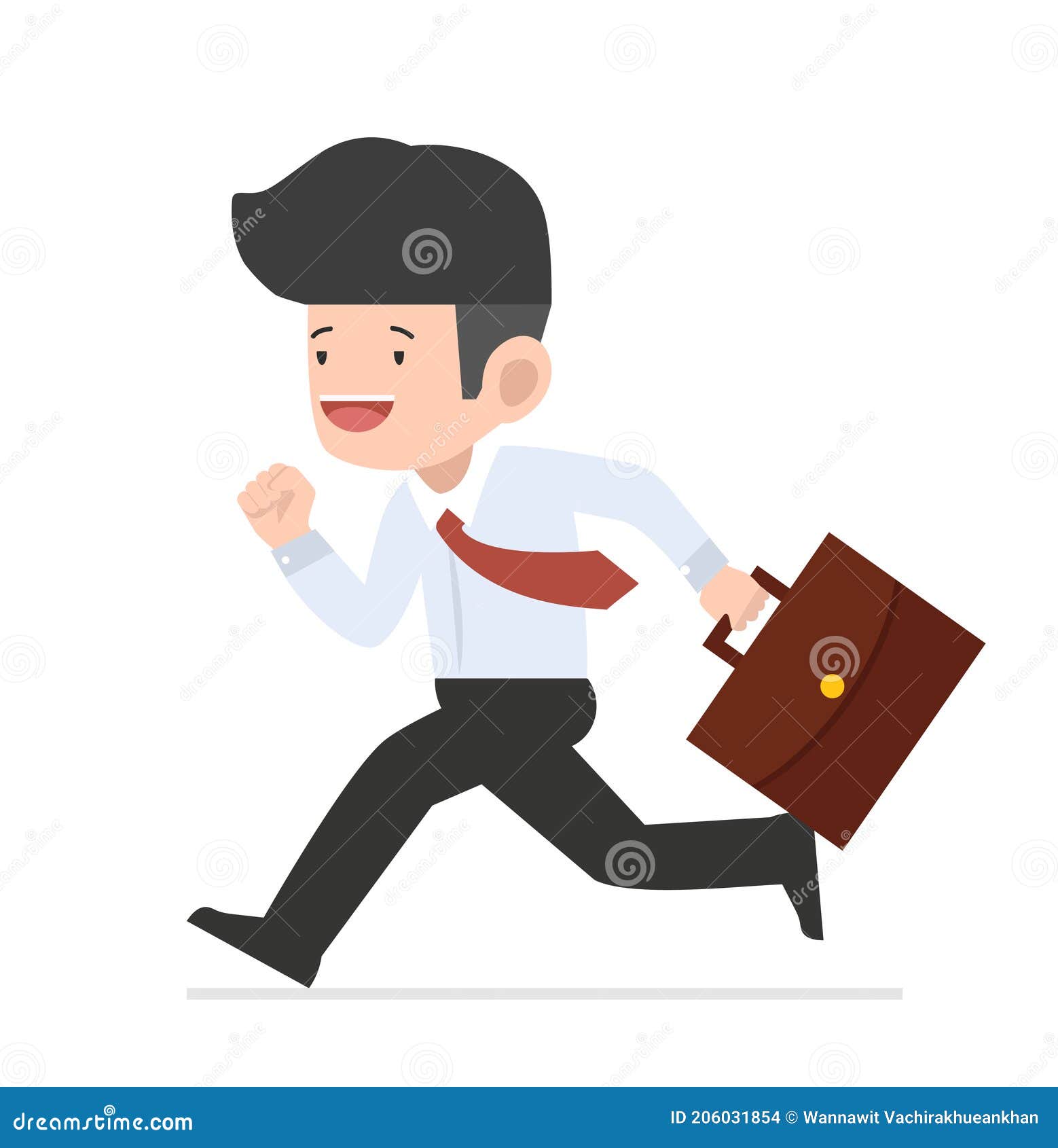 Businessman Running with Briefcase Concept Stock Vector - Illustration ... Businessman Running with Briefcase Concept Stock Vector - Illustration ...