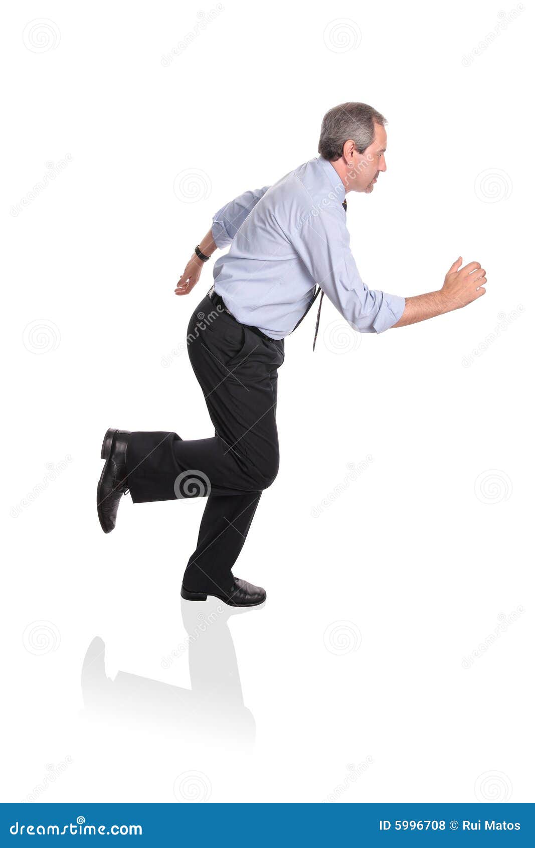 Businessman Running in a Hurry Stock Photo - Image of attractive ...