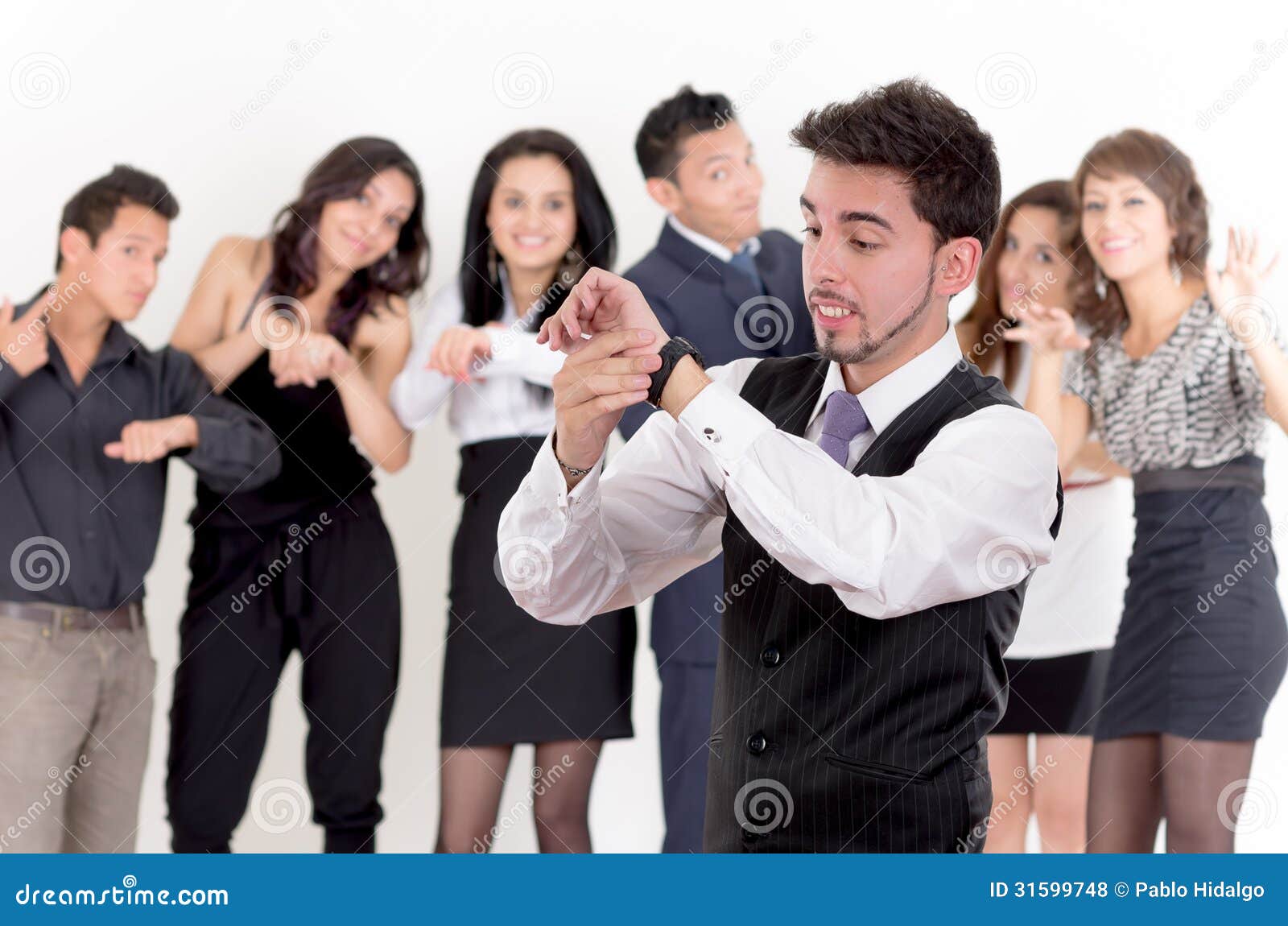 Businessman Running Late for Work Stock Photo - Image of salesman ...