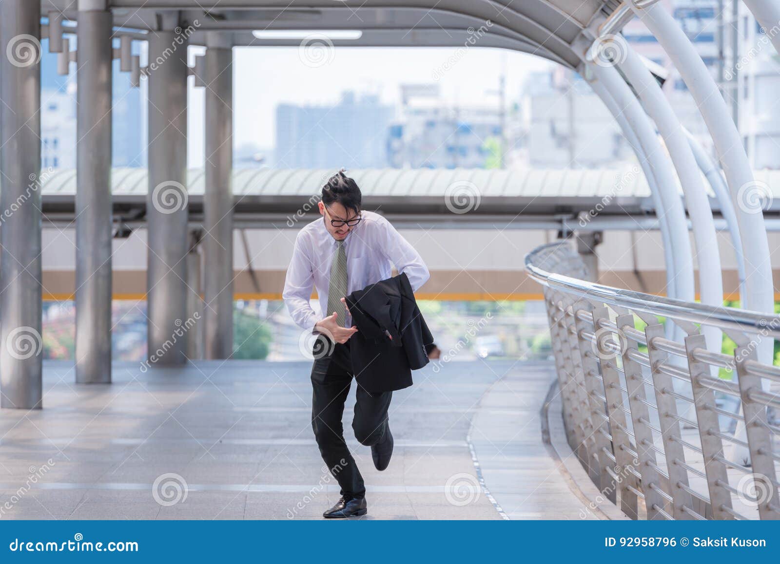 Businessman Running Late for Work Stock Photo - Image of competitive ...