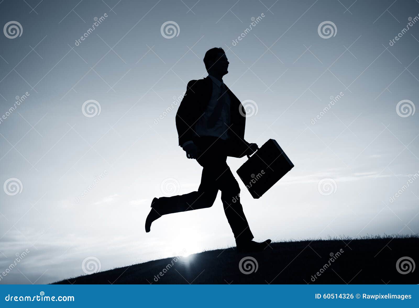 Businessman Running Rush Hour Concept Stock Photo - Image of ideas ...
