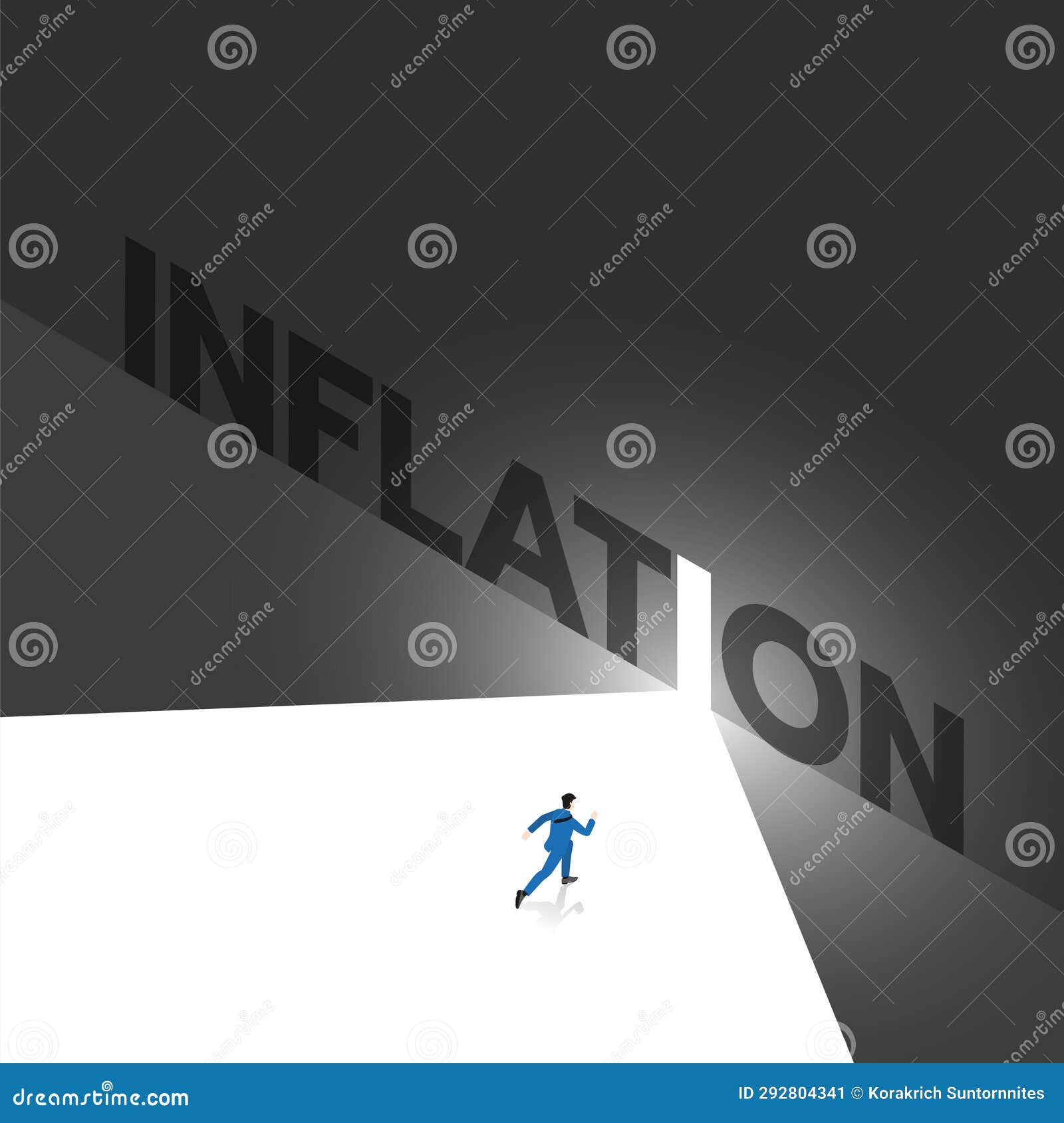 Red Light On Inflation Royalty-Free Stock Image | CartoonDealer.com ...