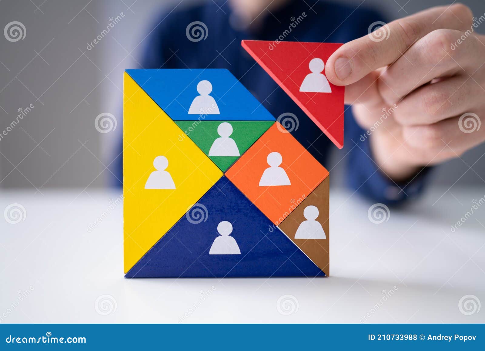 Businessman Building Tangram Square Block Stock Photo - Image of ... Businessman Building Tangram Square Block Stock Photo - Image of ...