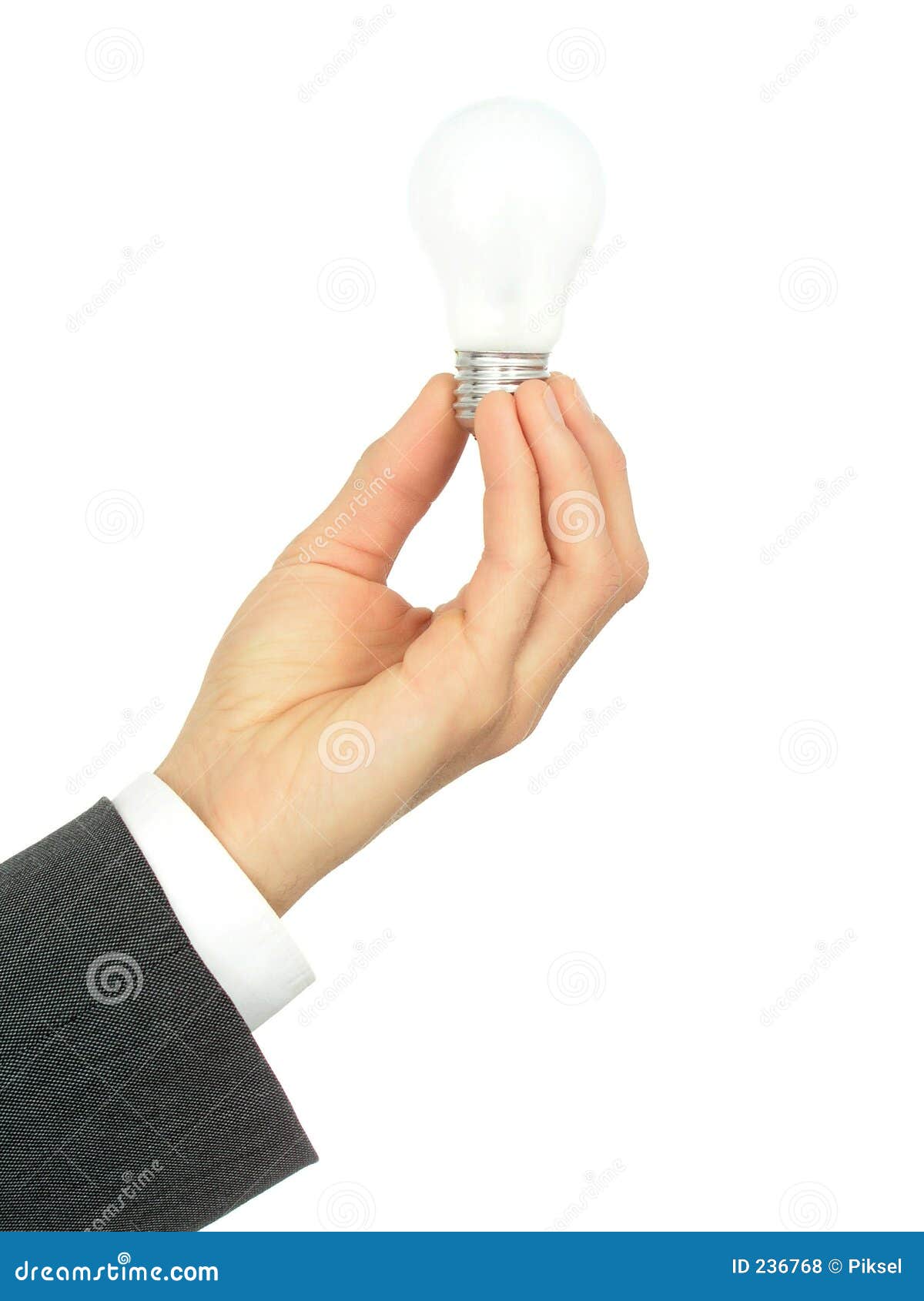 Businessman S Hand Holding a Light Bulb Stock Photo - Image of hands ...