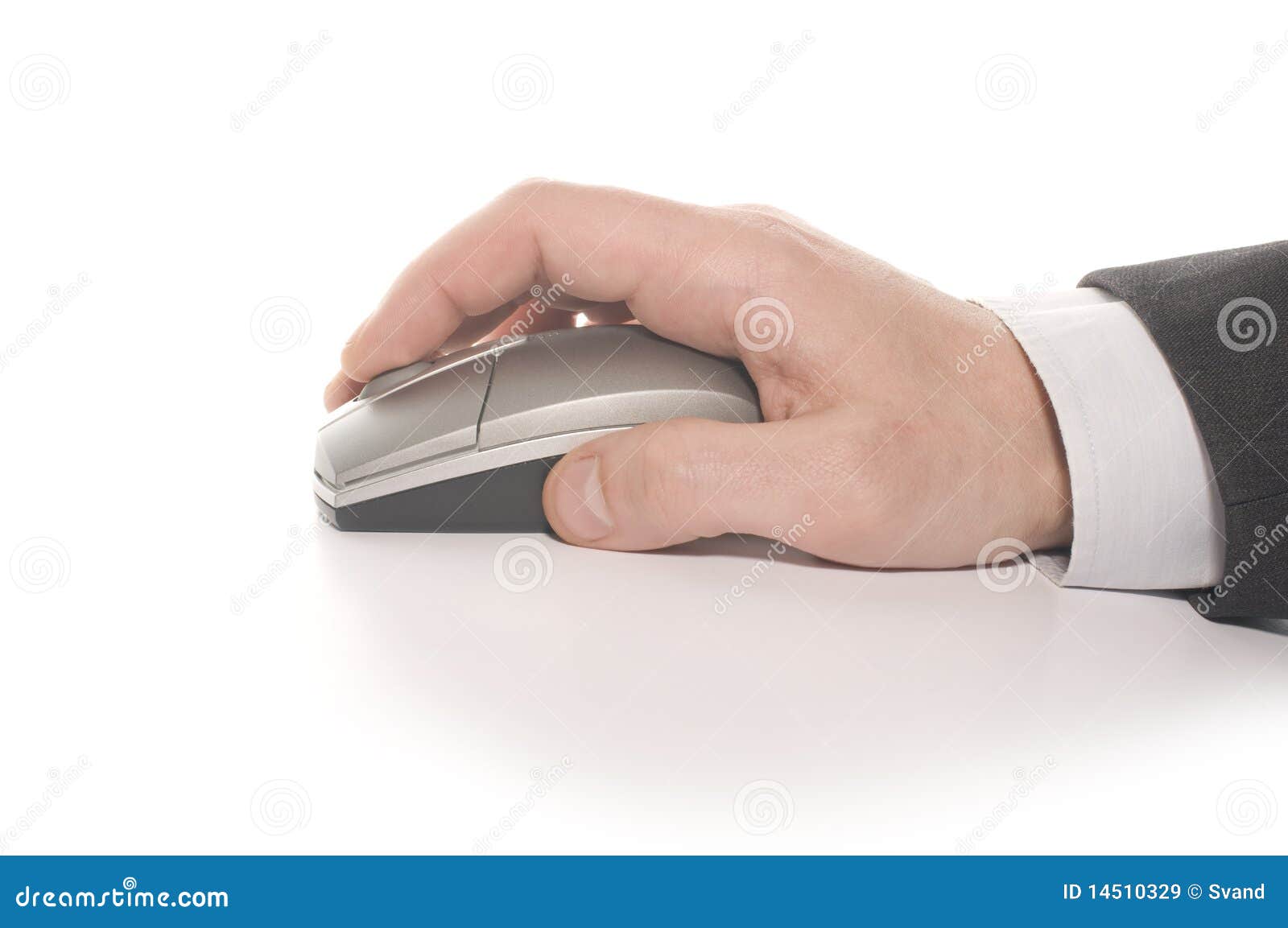 Businessman S Hand Working on Mouse Stock Image - Image of commerce ...