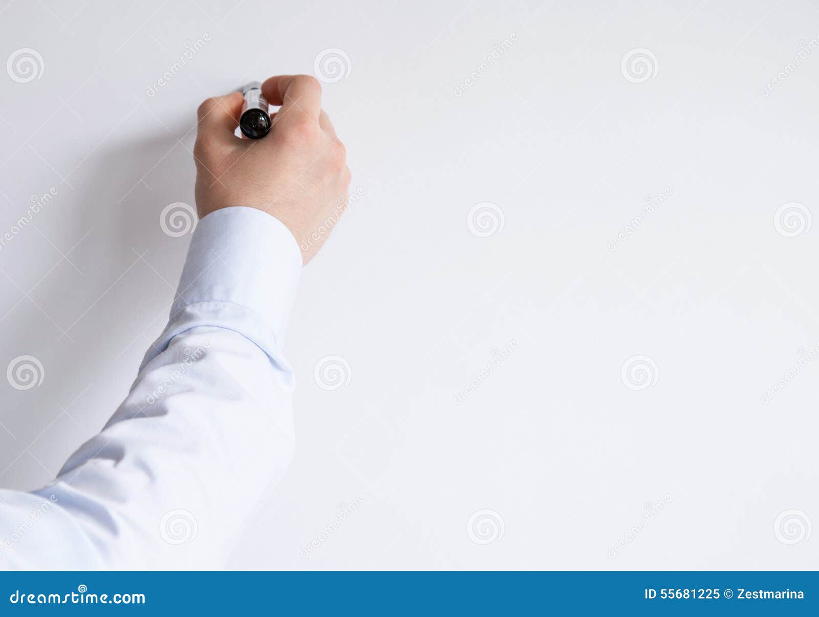 Businessman S Hand Writing Something Stock Image - Image of leader ...
