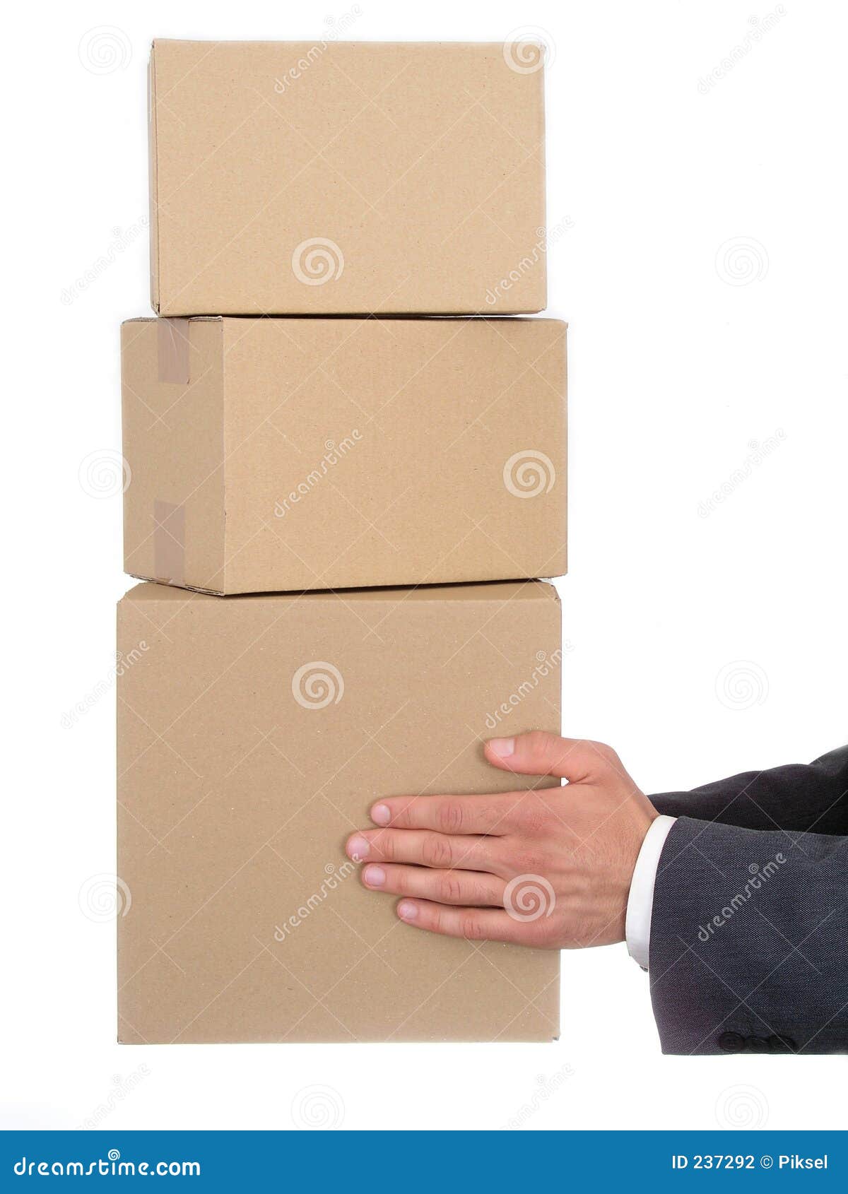 Businessman S Hands Holding Packages Stock Photo - Image of gift ...