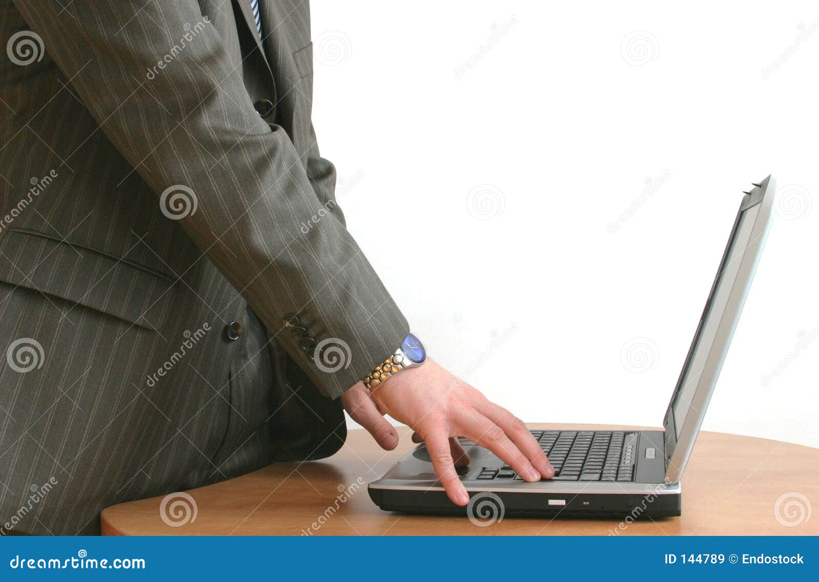 Businessman S Hands on Laptop Stock Image - Image of competitive ...