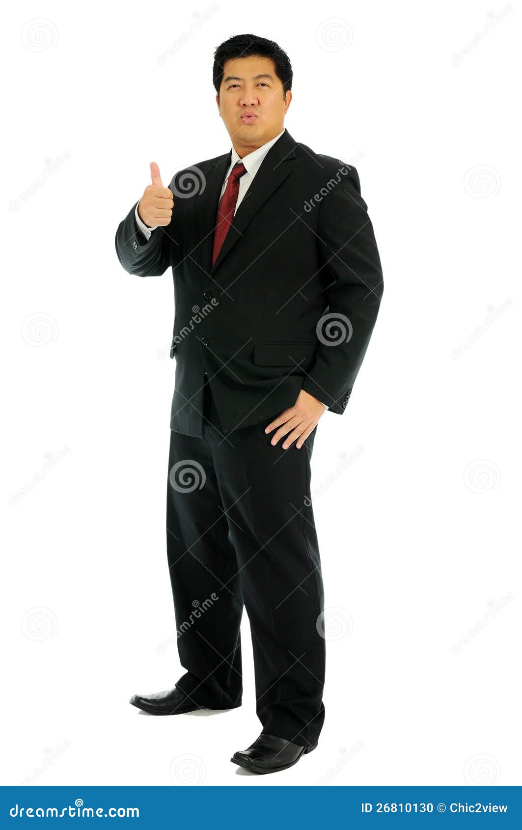 Businessman say good. stock photo. Image of succeed, happy - 26810130