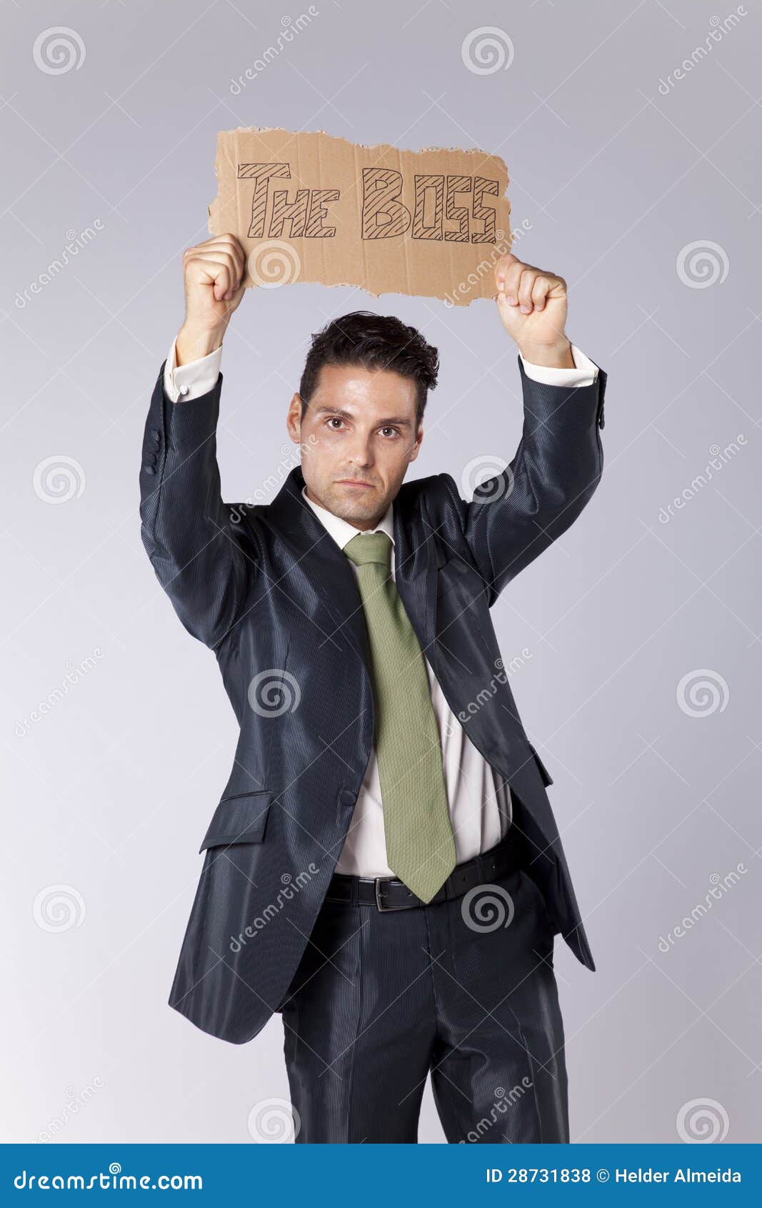 Businessman Saying that he is the Boss Stock Photo - Image of confident ...