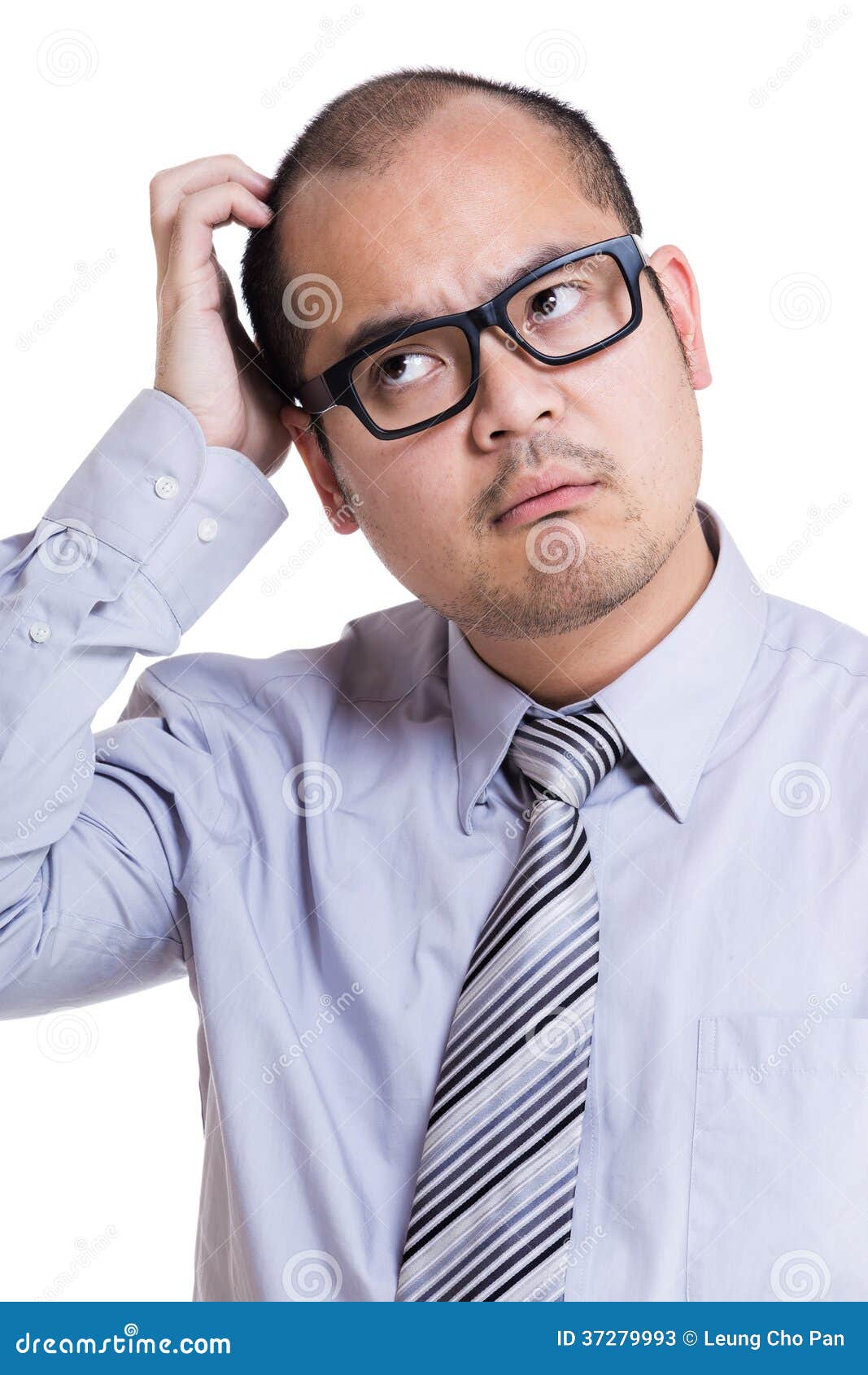 Businessman Scratching Head Stock Image - Image of employee, adult ...