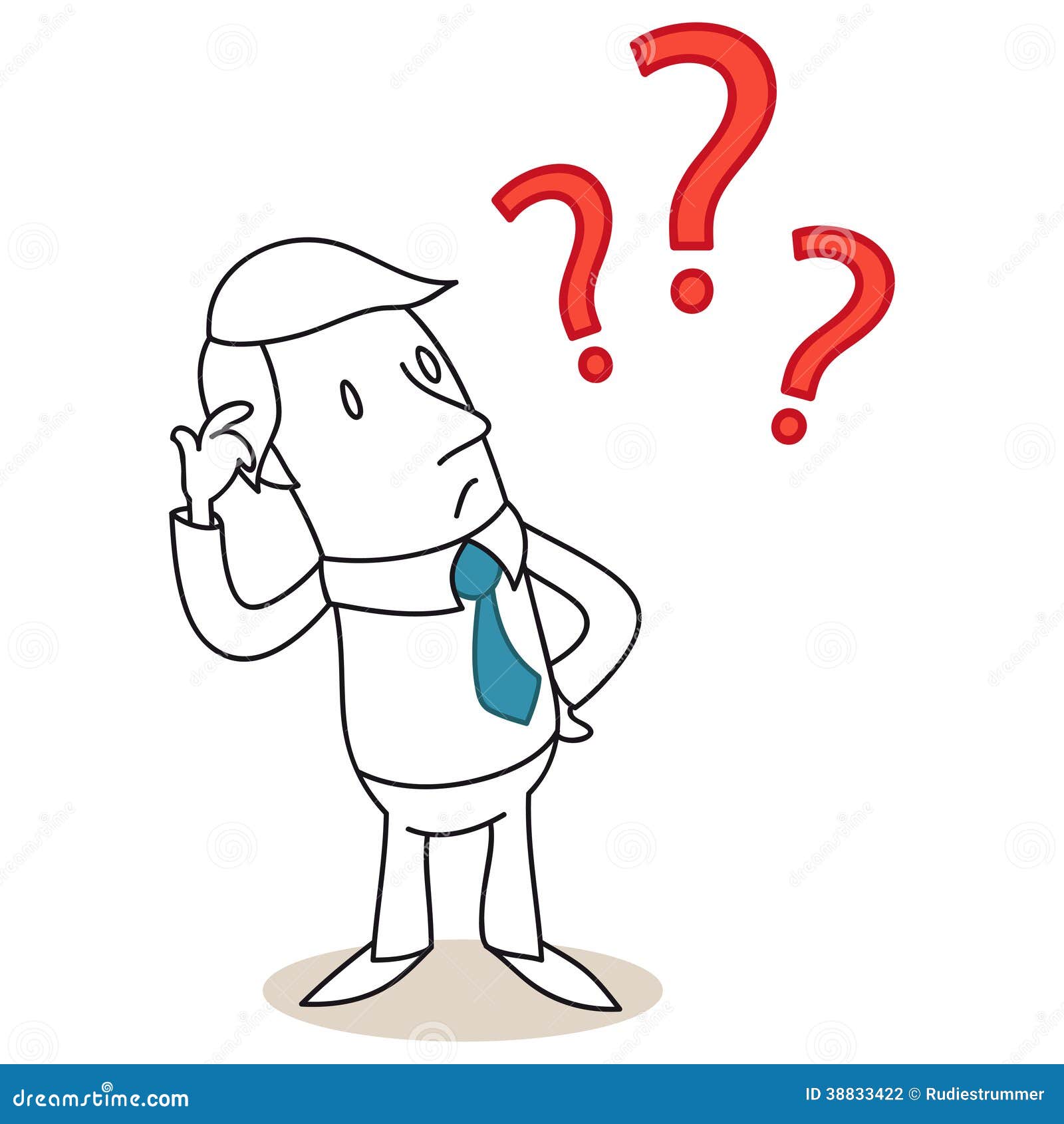 Businessman Scratching Head, Question Marks Stock Vector - Illustration ... Businessman Scratching Head, Question Marks Stock Vector - Illustration ...
