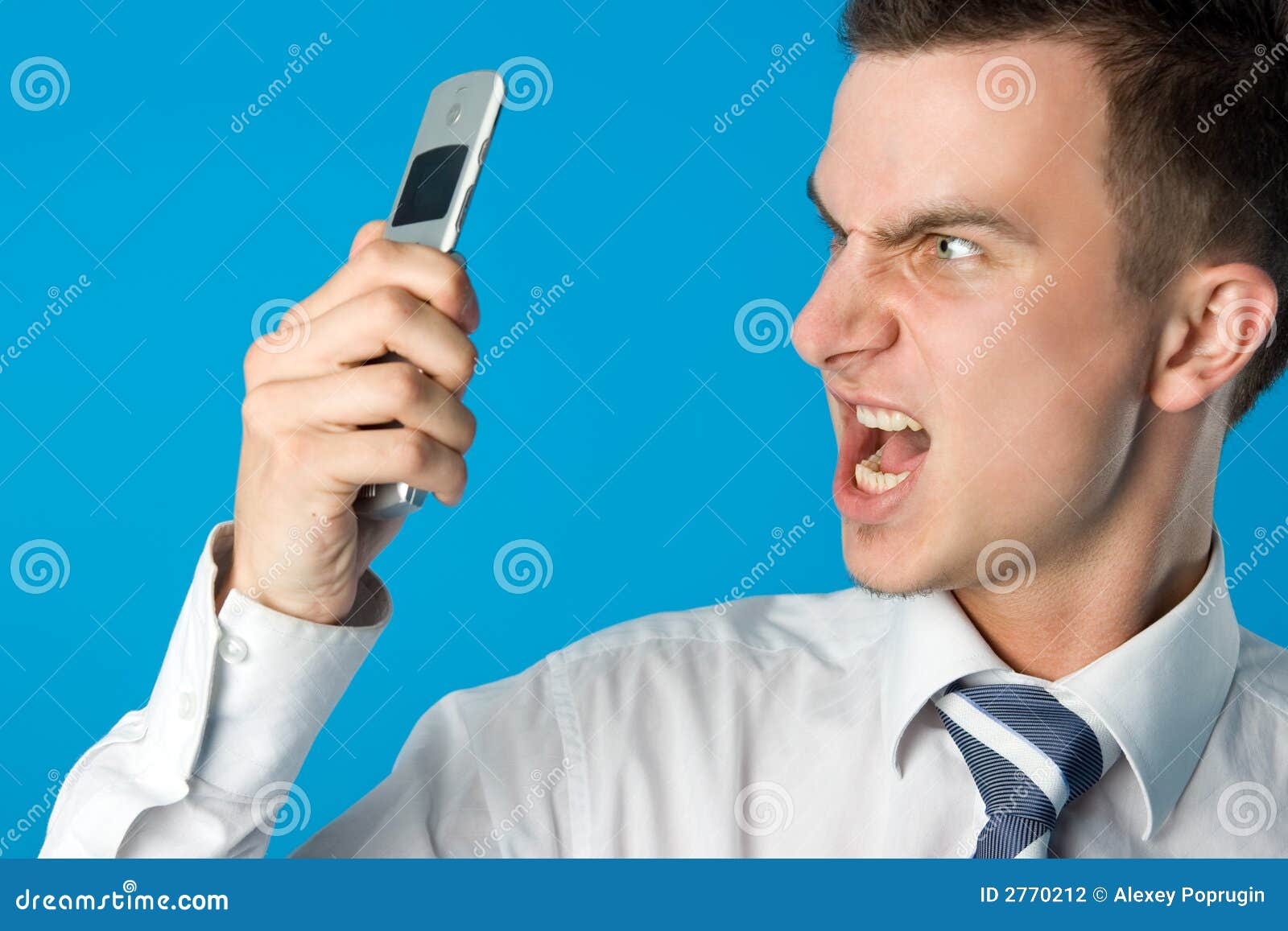 Businessman screaming stock photo. Image of attractive - 2770212