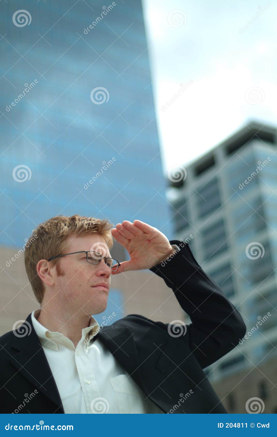 Businessman Searching stock image. Image of downtown, office - 204811