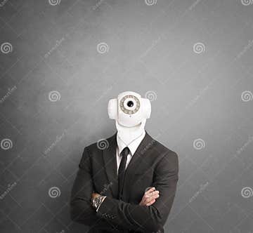Businessman with Security Camera Stock Image - Image of modern, privacy ...