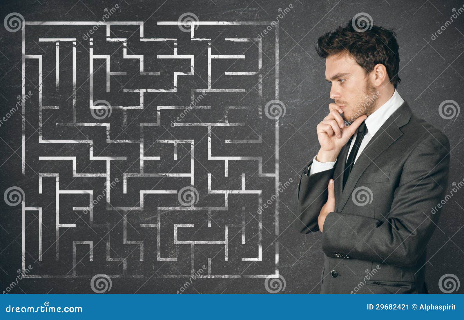Businessman Seek the Solution Stock Image - Image of leadership ... Businessman Seek the Solution Stock Image - Image of leadership ...