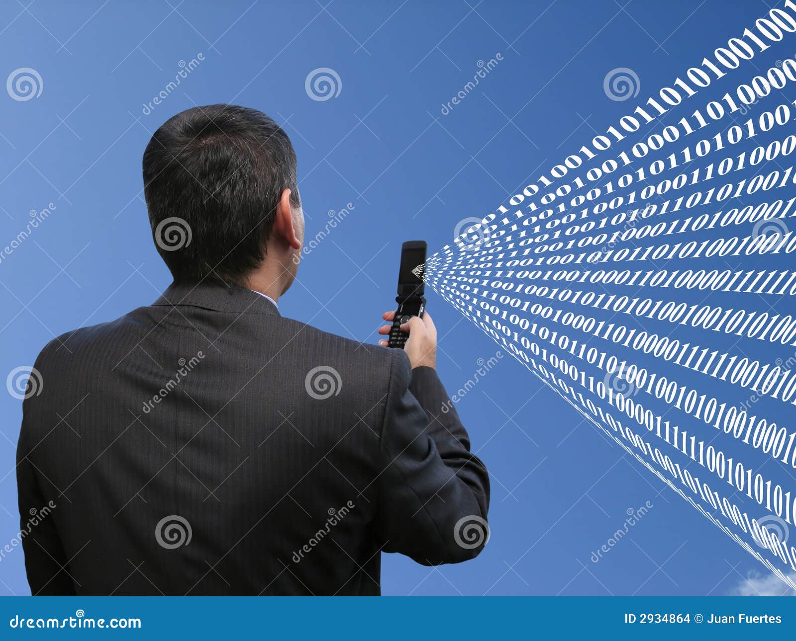Businessman Sending Code Picture. Image: 2934864