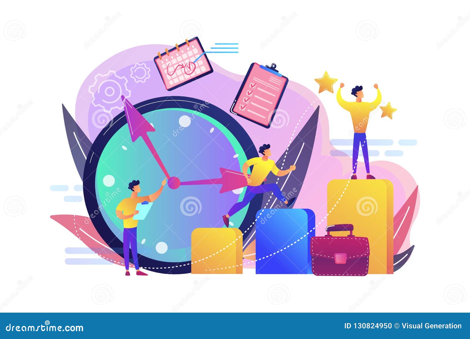 Self Management Concept Vector Illustration. Stock Vector ... Self Management Concept Vector Illustration. Stock Vector ...