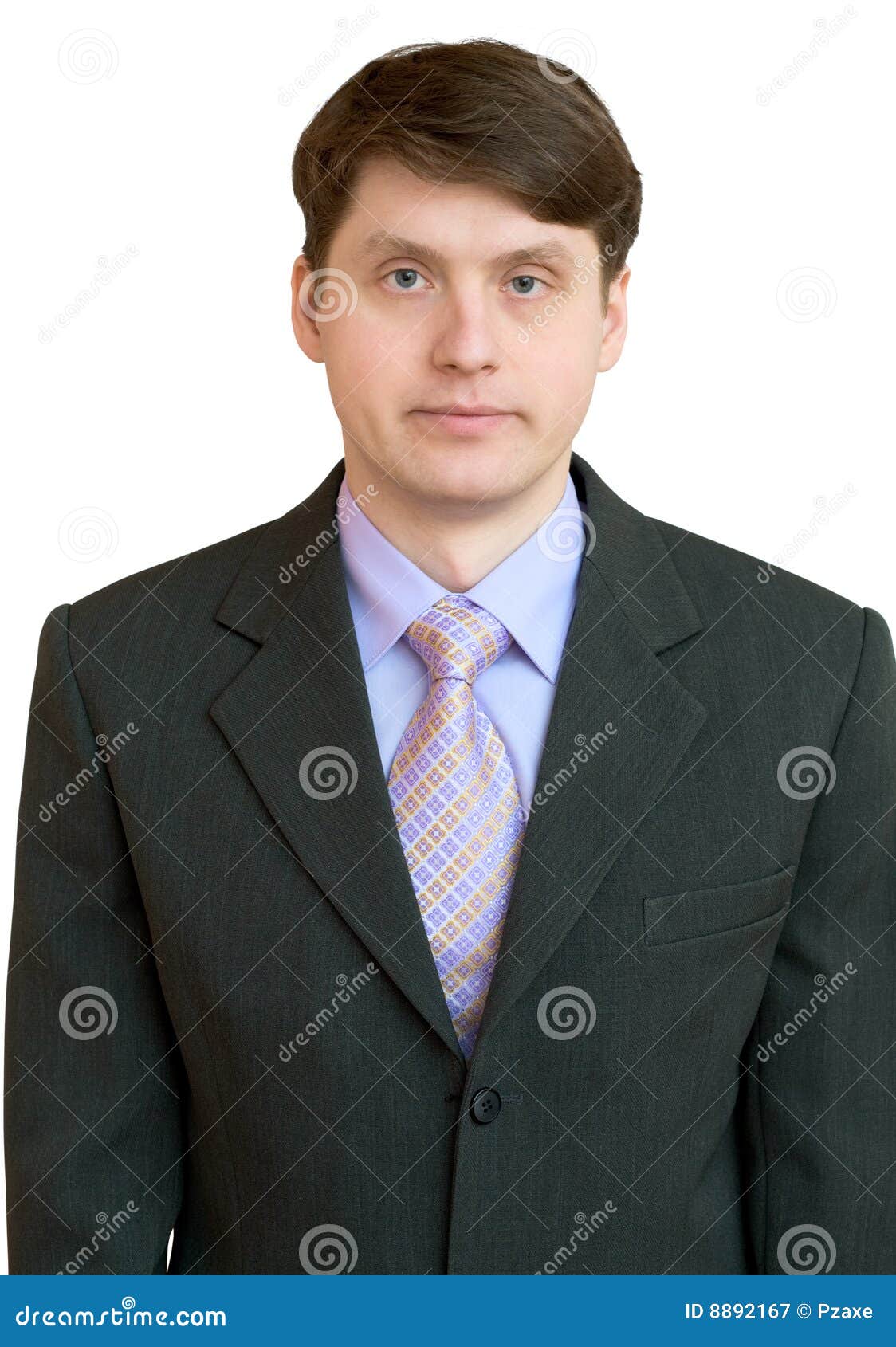 Businessman in a Shirt, Tie and Jacket Stock Image - Image of male ...
