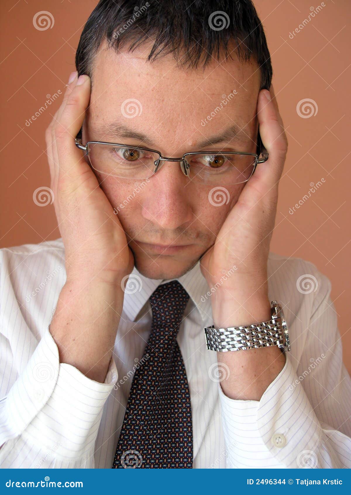 Businessman Shocked stock photo. Image of problem, shock - 2496344
