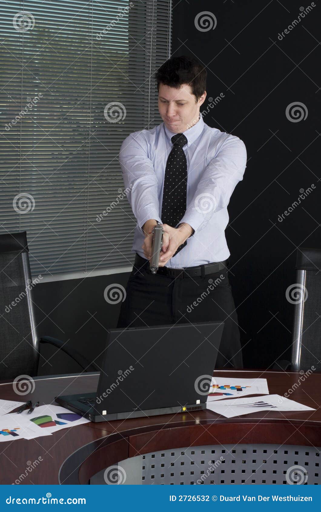 Businessman Shooting Laptop Stock Photo - Image of computer, laptop ...