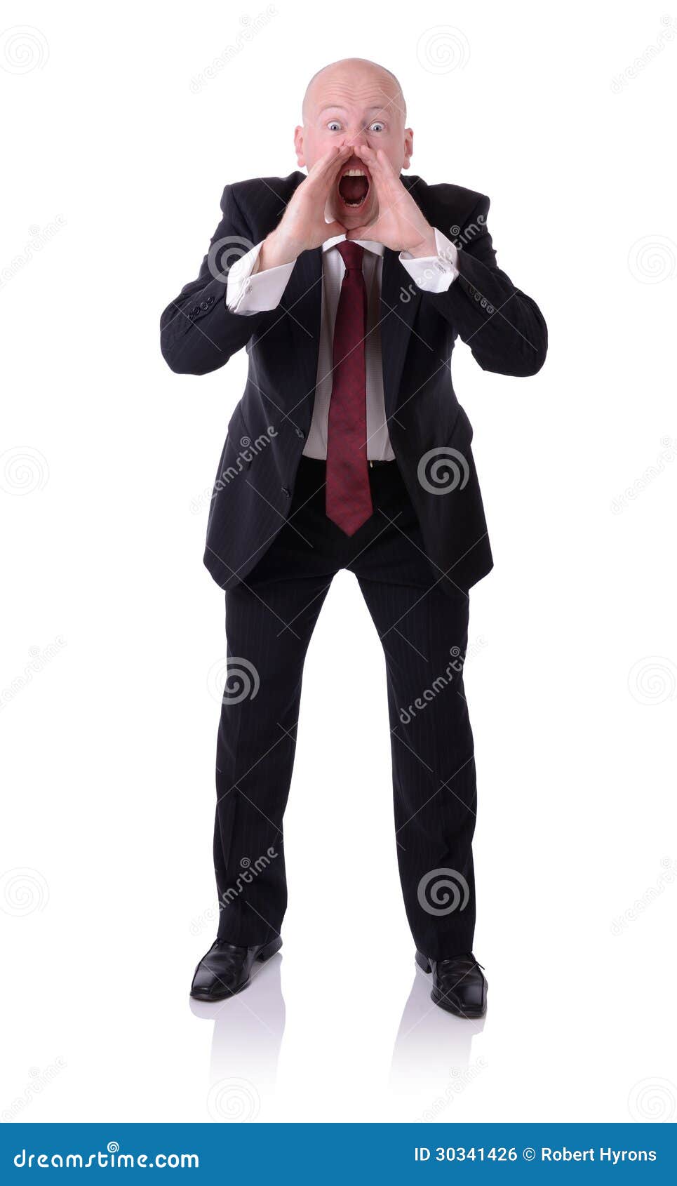 Businessman shouting stock photo. Image of facial, expression - 30341426