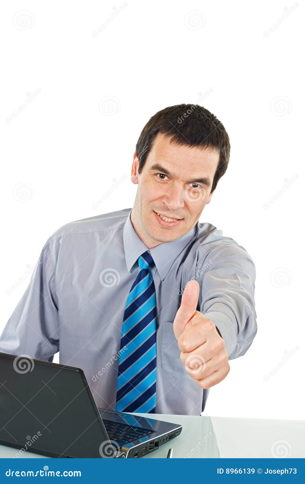 Businessman Show Thumb Up Sign Stock Image - Image of communication ...