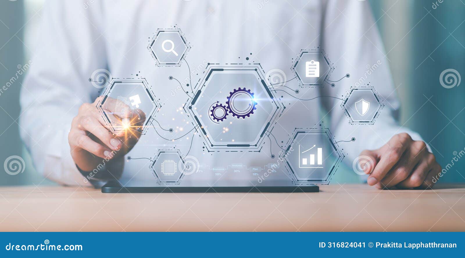 Flowchart Corporate Management Process Concept Royalty-Free Stock Photo ...