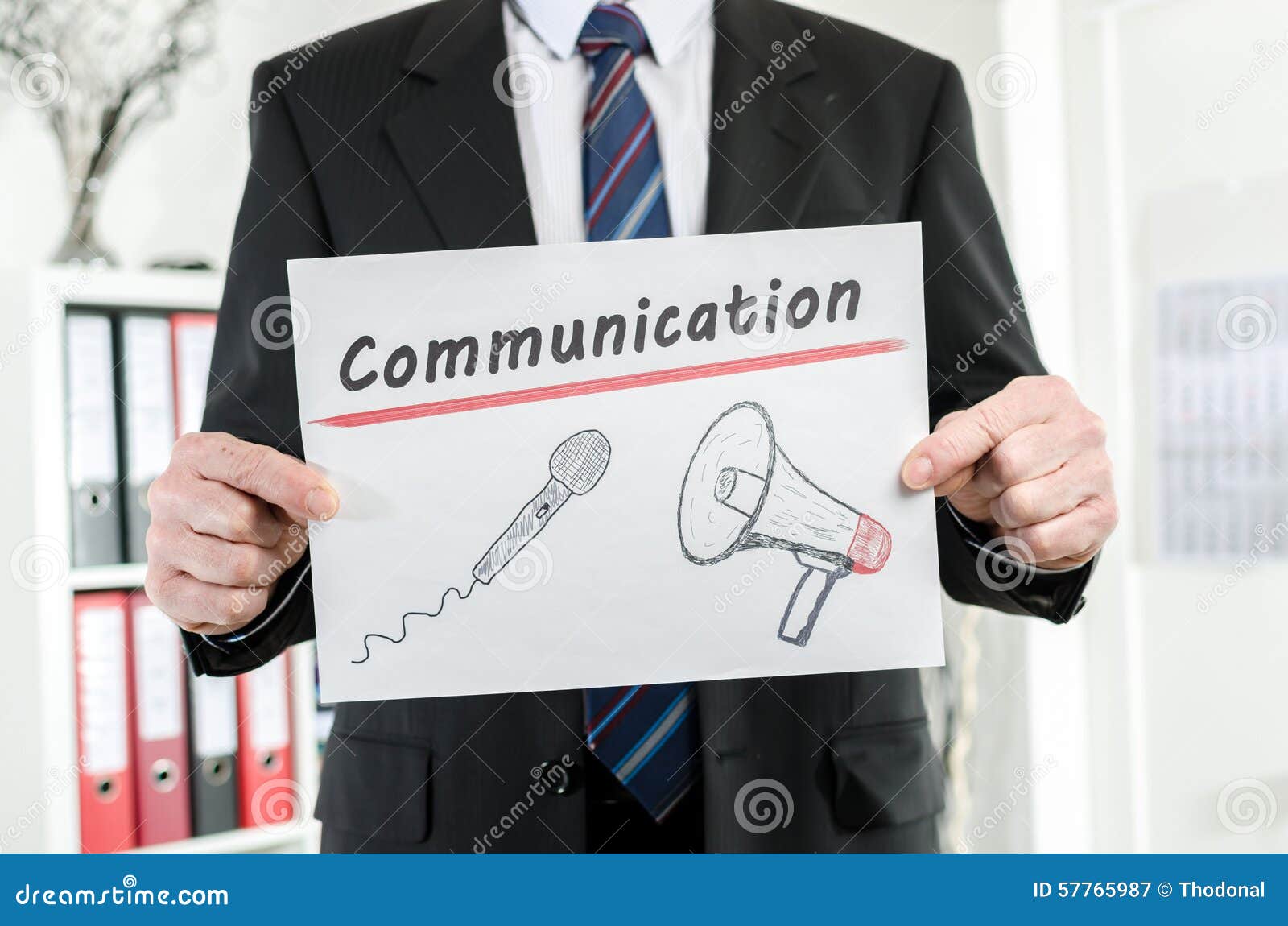 Businessman Showing Communication Concept Stock Image - Image of email ...