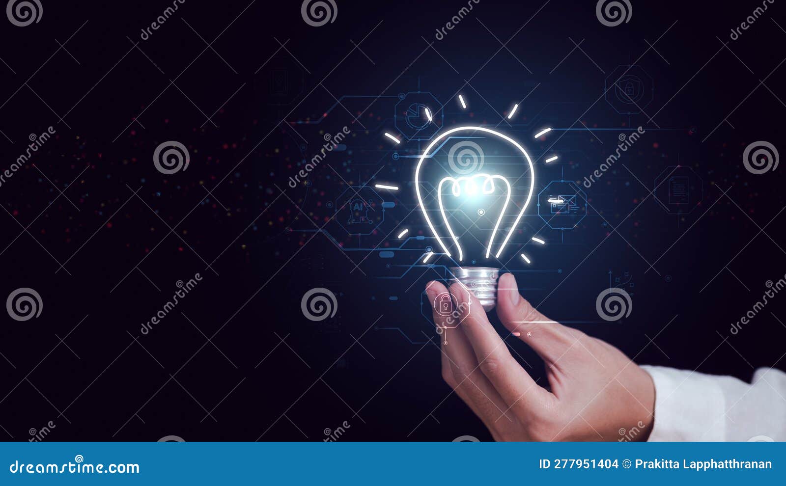 Businessman Showing Creative Ideas in His Hands ,creative Thinking ...