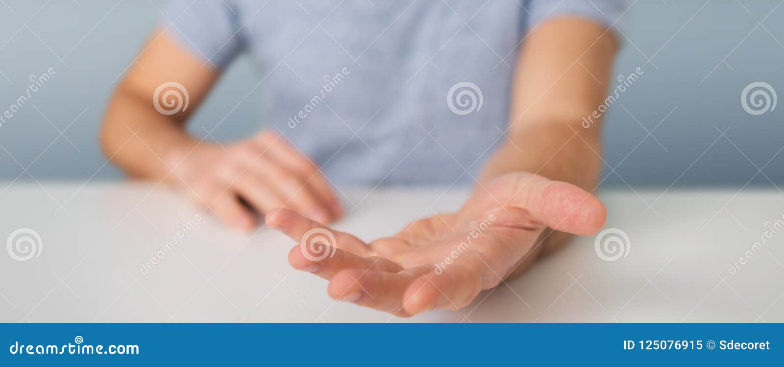 Businessman Showing Empty Hands Stock Illustration - Illustration of ...