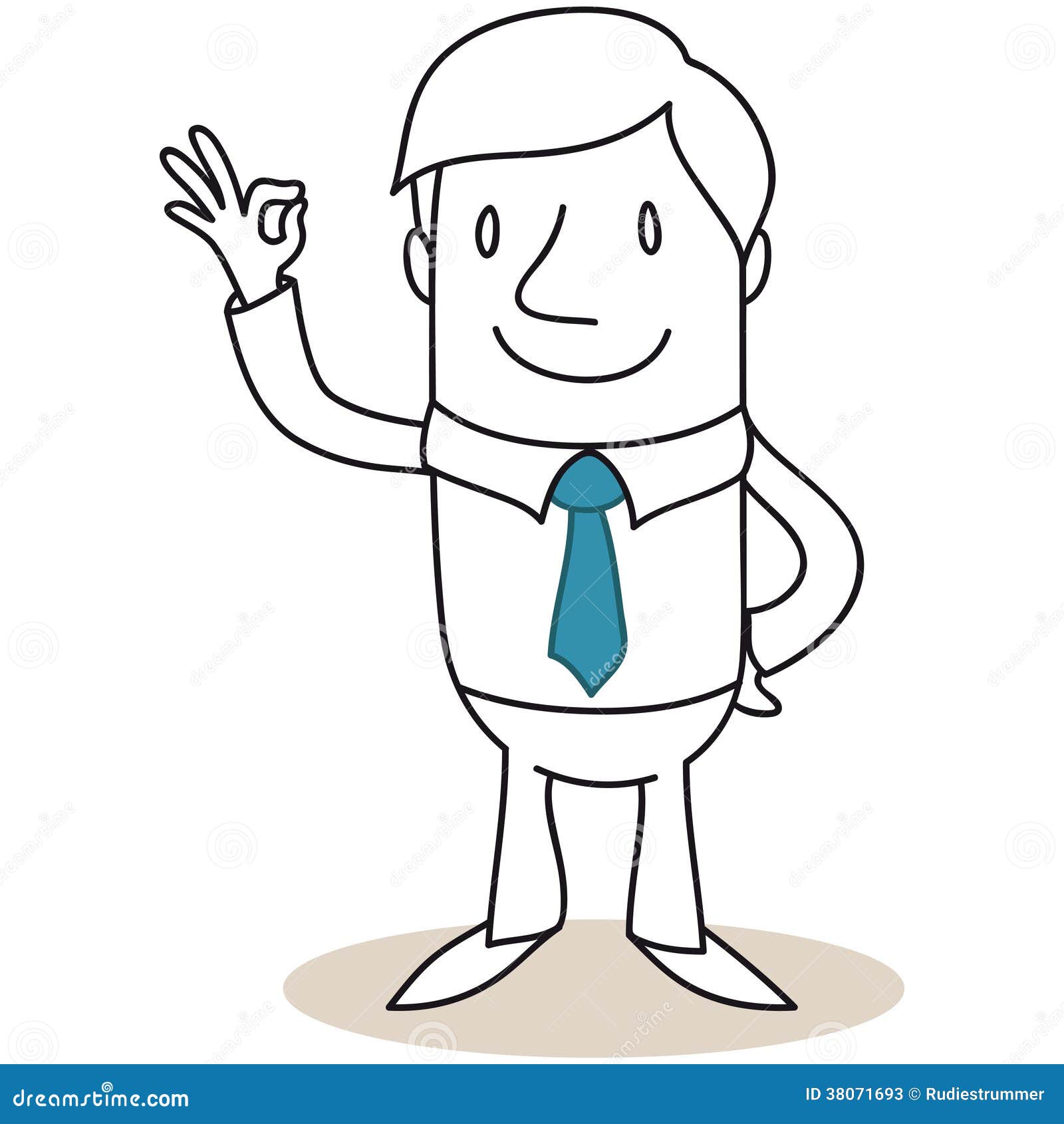 Businessman Showing Gesture Excellent Stock Vector - Illustration of ...