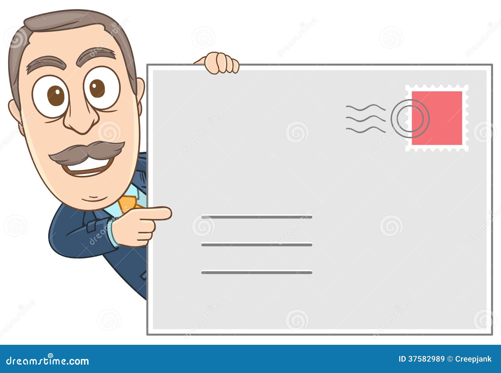 Businessman Showing Thumbs Up Poster Vector Concept In Flat Cartoon ...