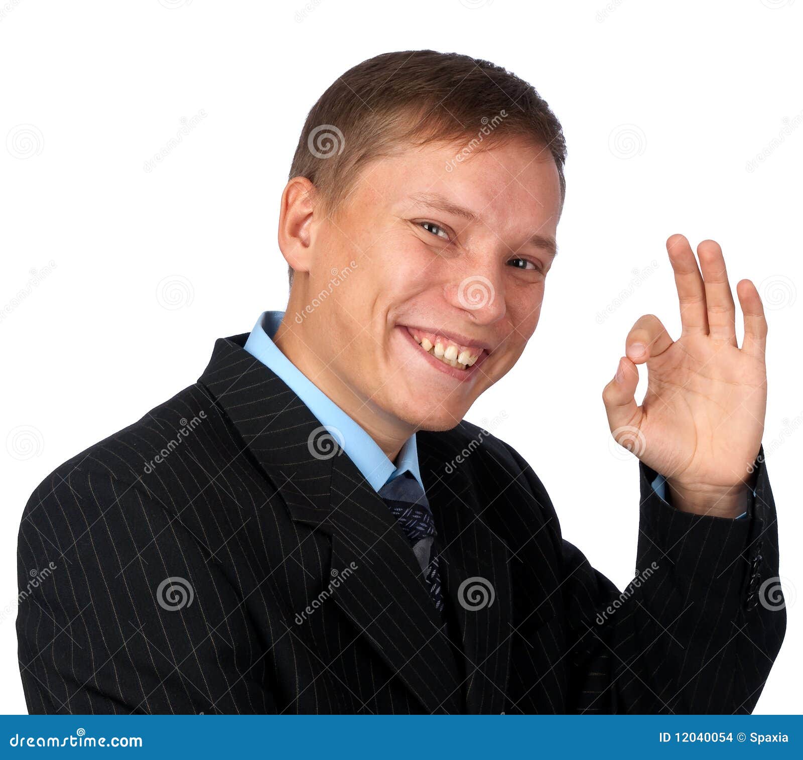 Businessman Showing Ok Sign Stock Photo - Image of corporate ...
