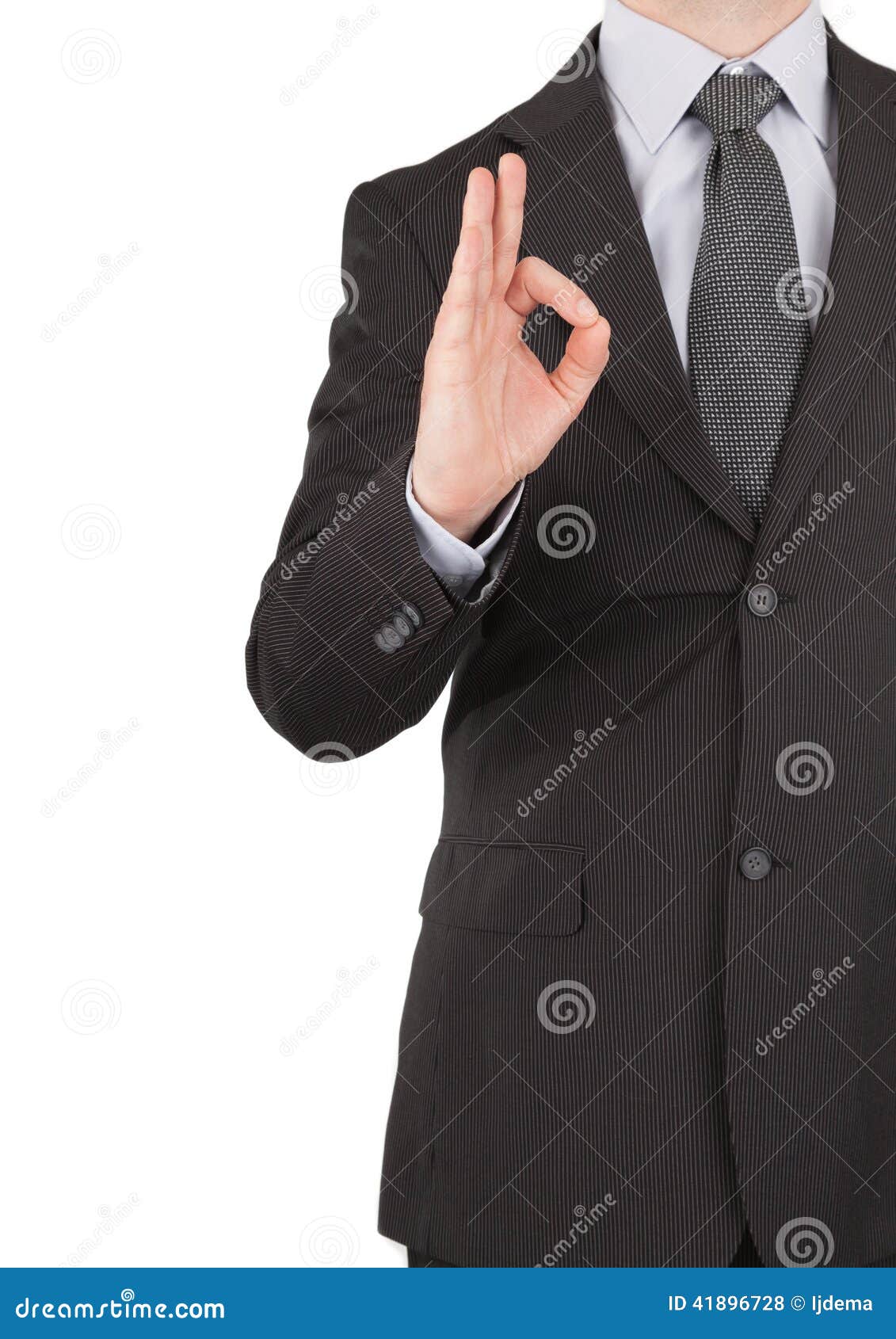 Businessman Showing Okay Sign Stock Photo - Image of achievement ...