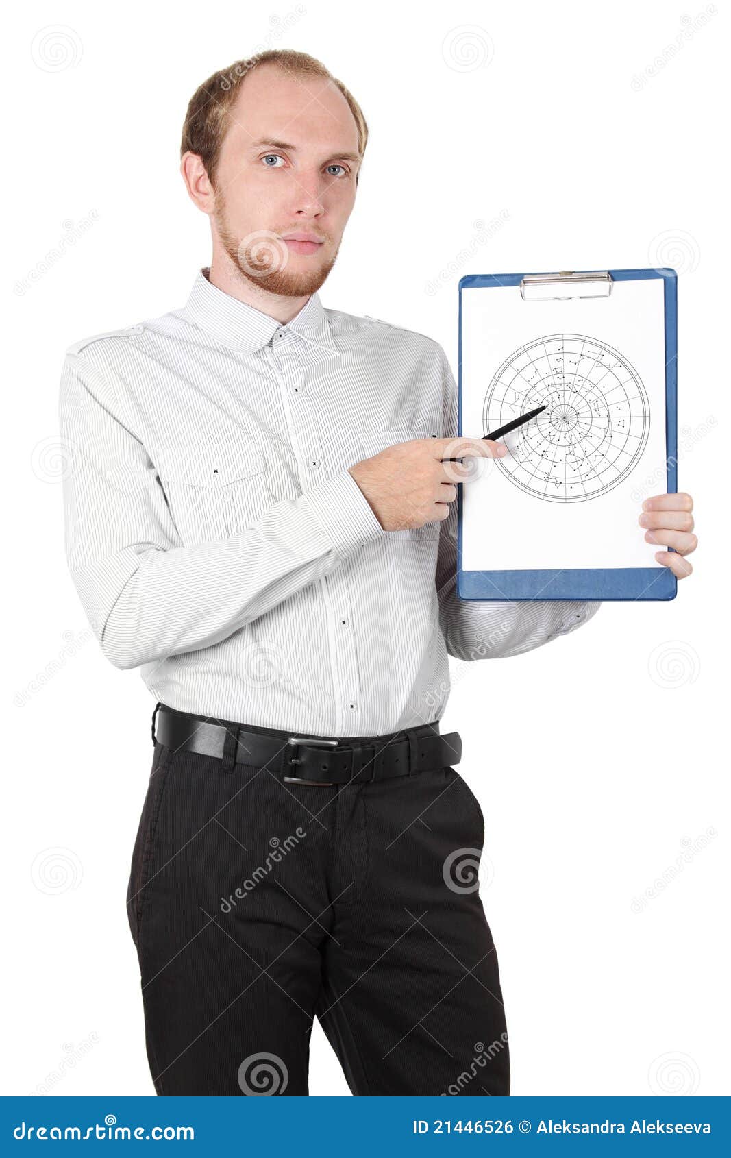 Businessman Showing Paper Document Isolated Stock Photo - Image of ...